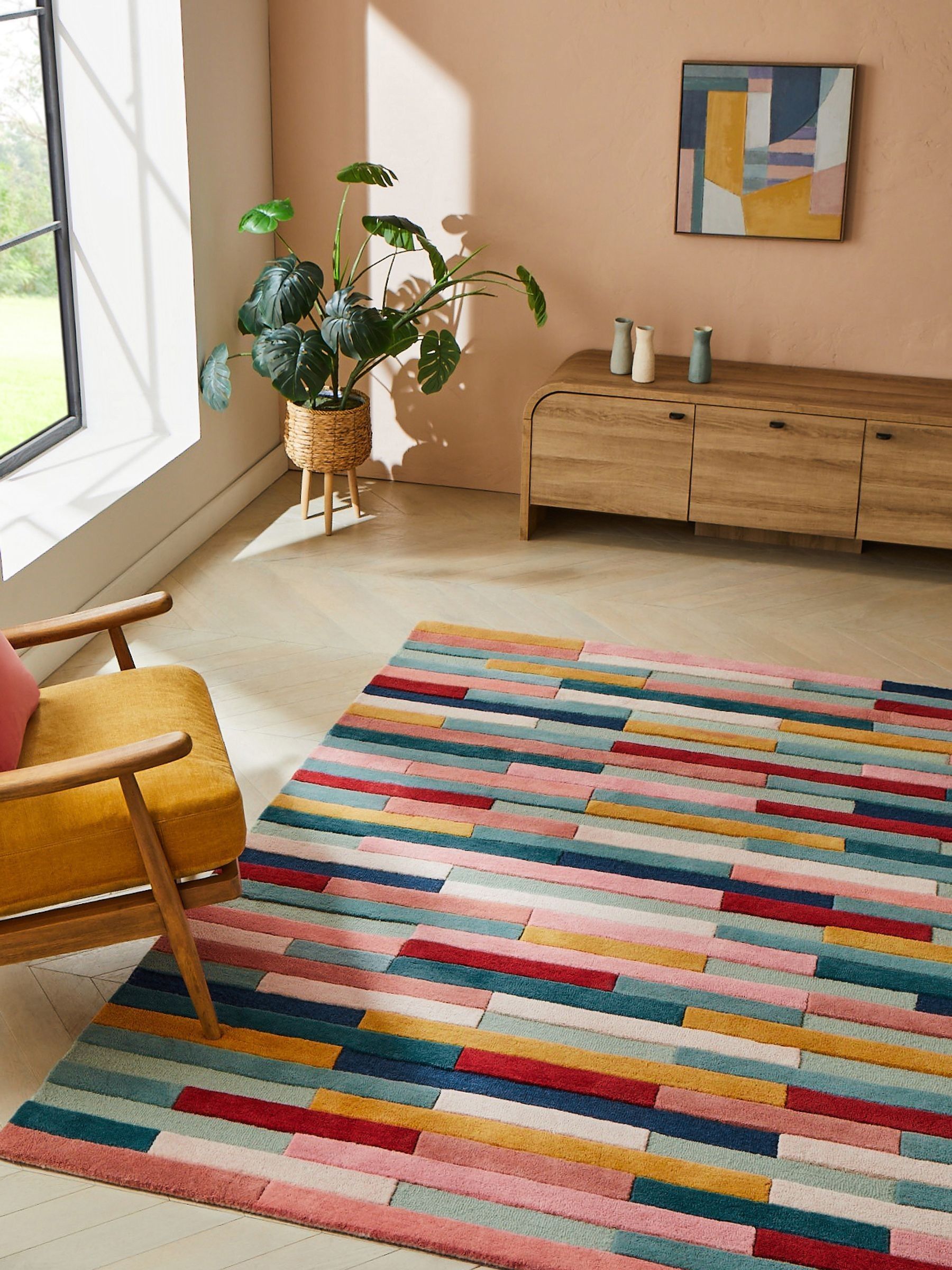 Buy Multi Rio Broken Stripes Rug From The Next UK Online Shop Buy Multi Rio Broken Stripes Rug From The Next UK Online Shop
