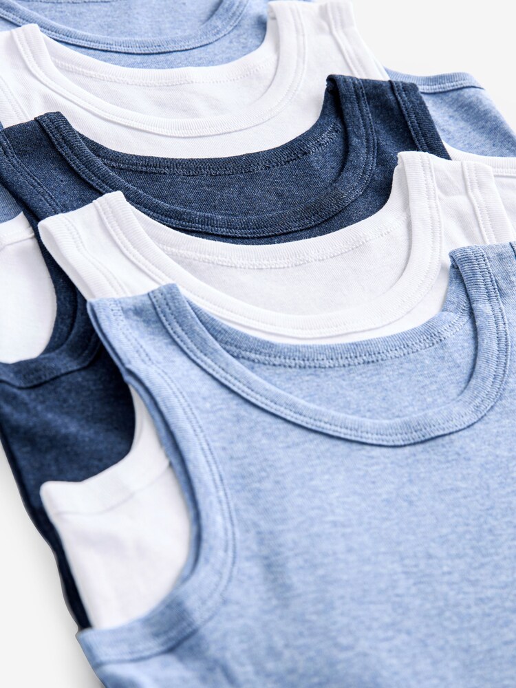 Buy Blue Vests 5 Pack (1.5-16yrs) from Next USA