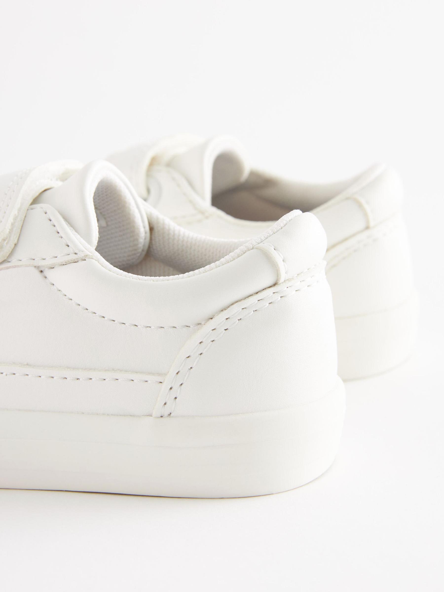 Buy White Standard Fit (F) Strap Touch Fastening Shoes from the Next UK ...