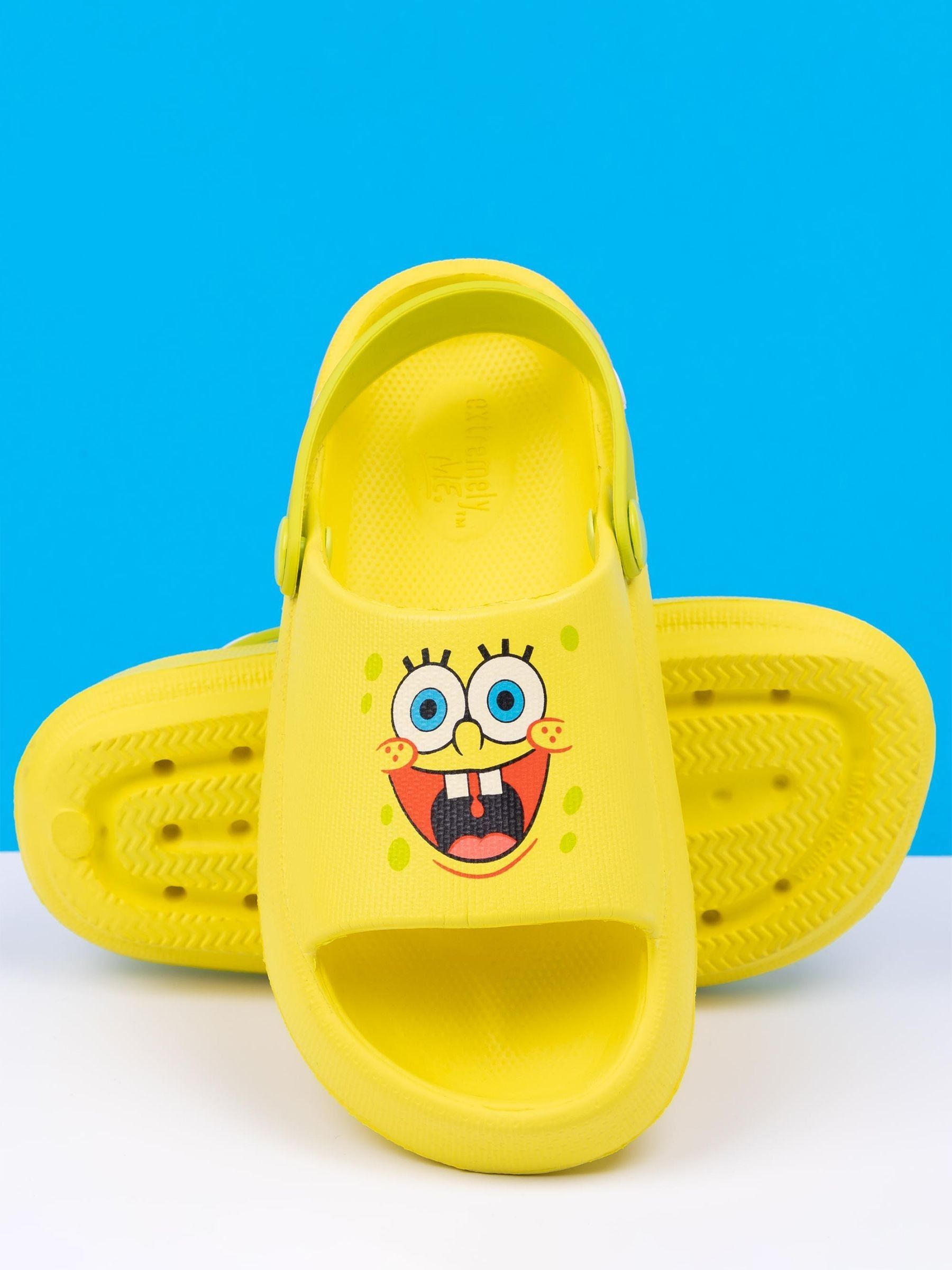 Buy Vanilla Underground Yellow Kids SpongeBob Character Sandals from ...