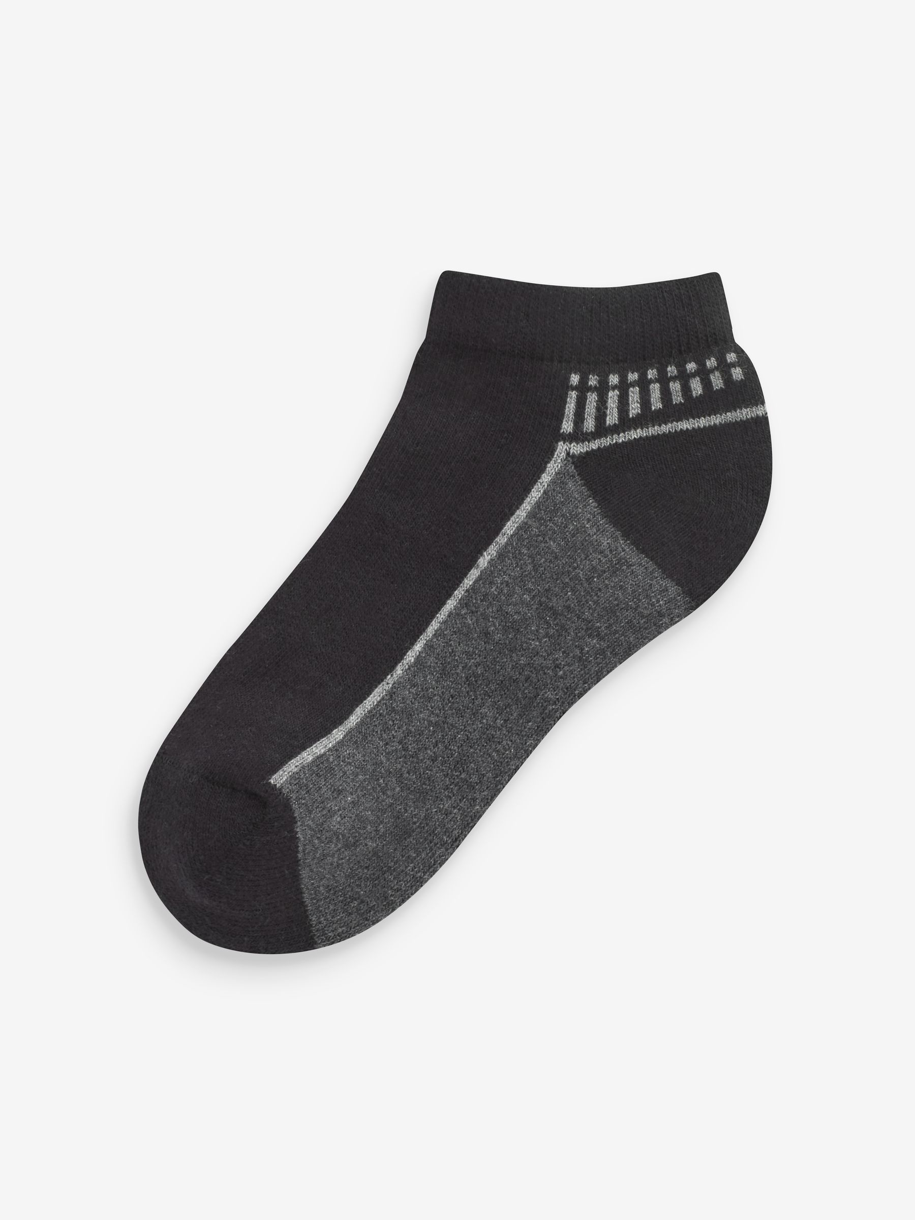 Buy Monochrome Cushioned Footbed Sports Trainers Socks 5 Pack from the ...
