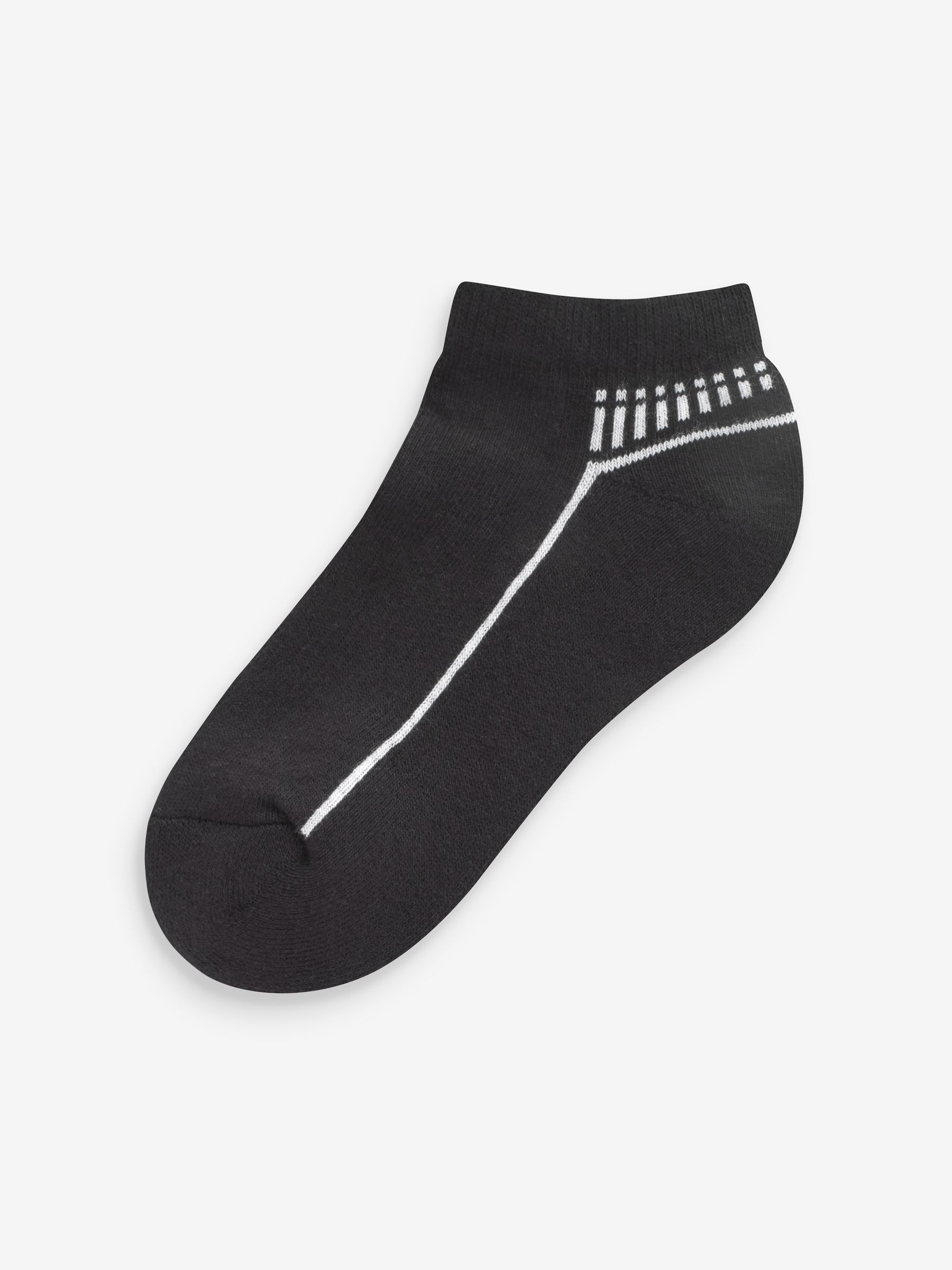 Buy Monochrome Cushioned Footbed Sports Trainers Socks 5 Pack from the ...