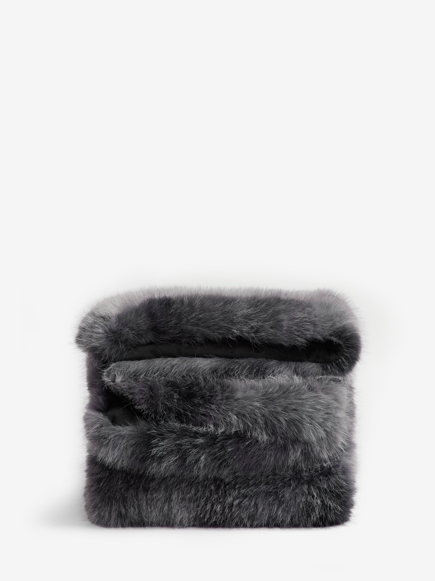 Buy Charcoal Grey Loulou Faux Fur Throw from the Next UK online shop
