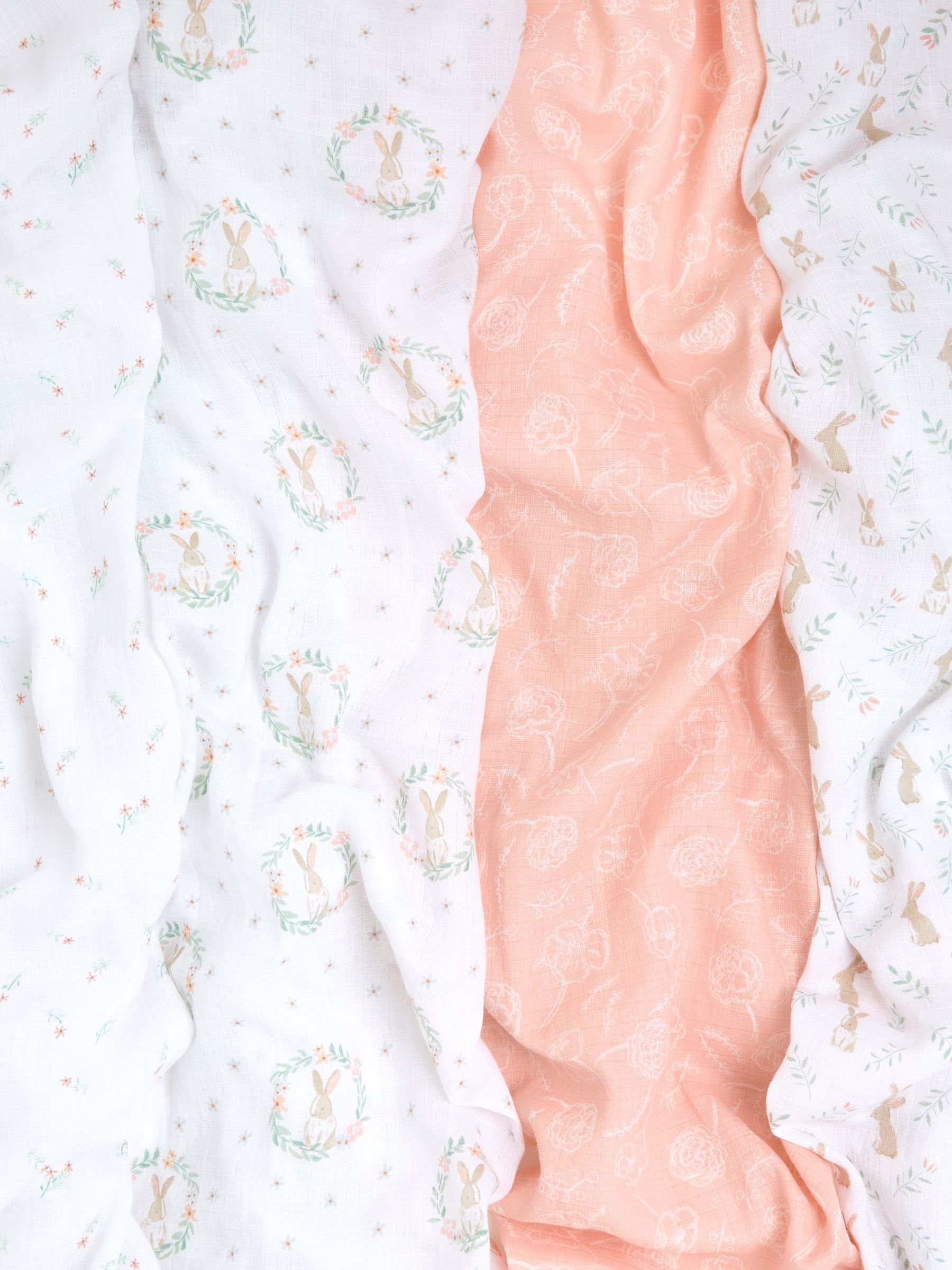 Buy Aden & Anais Pink Essentials Muslin 100% Cotton Blankets 4 Pack ...
