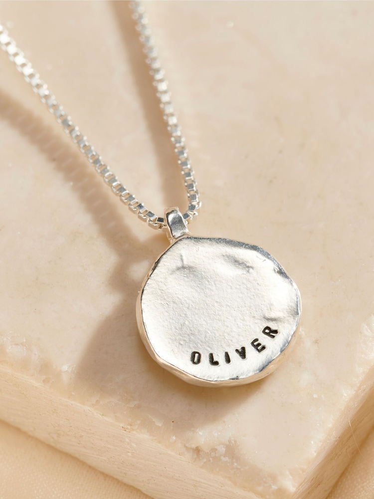 Buy Posh Totty Designs Personalised Birthstone Celestial Disc Necklace ...