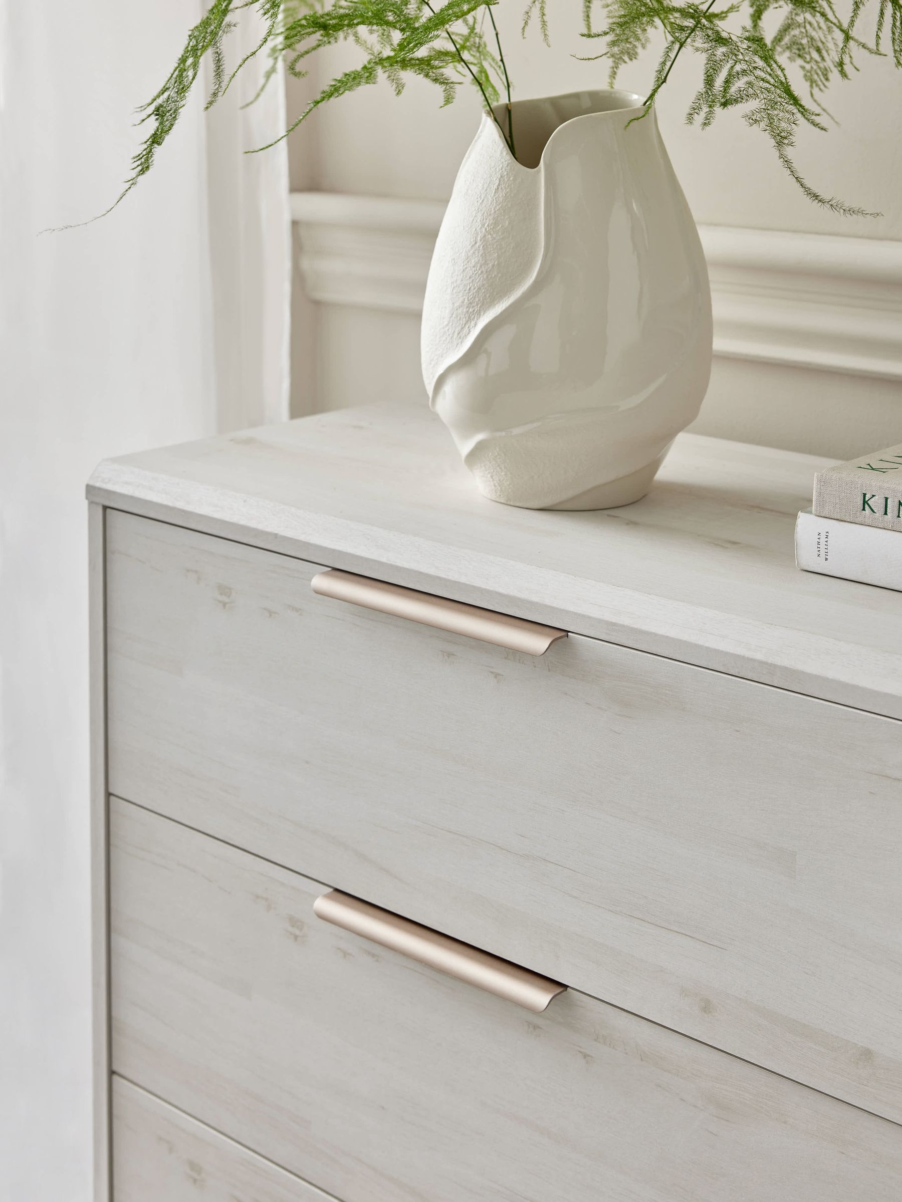 Buy White Bronx Oak Effect 6 Drawer Wide Chest of Drawers from the Next ...