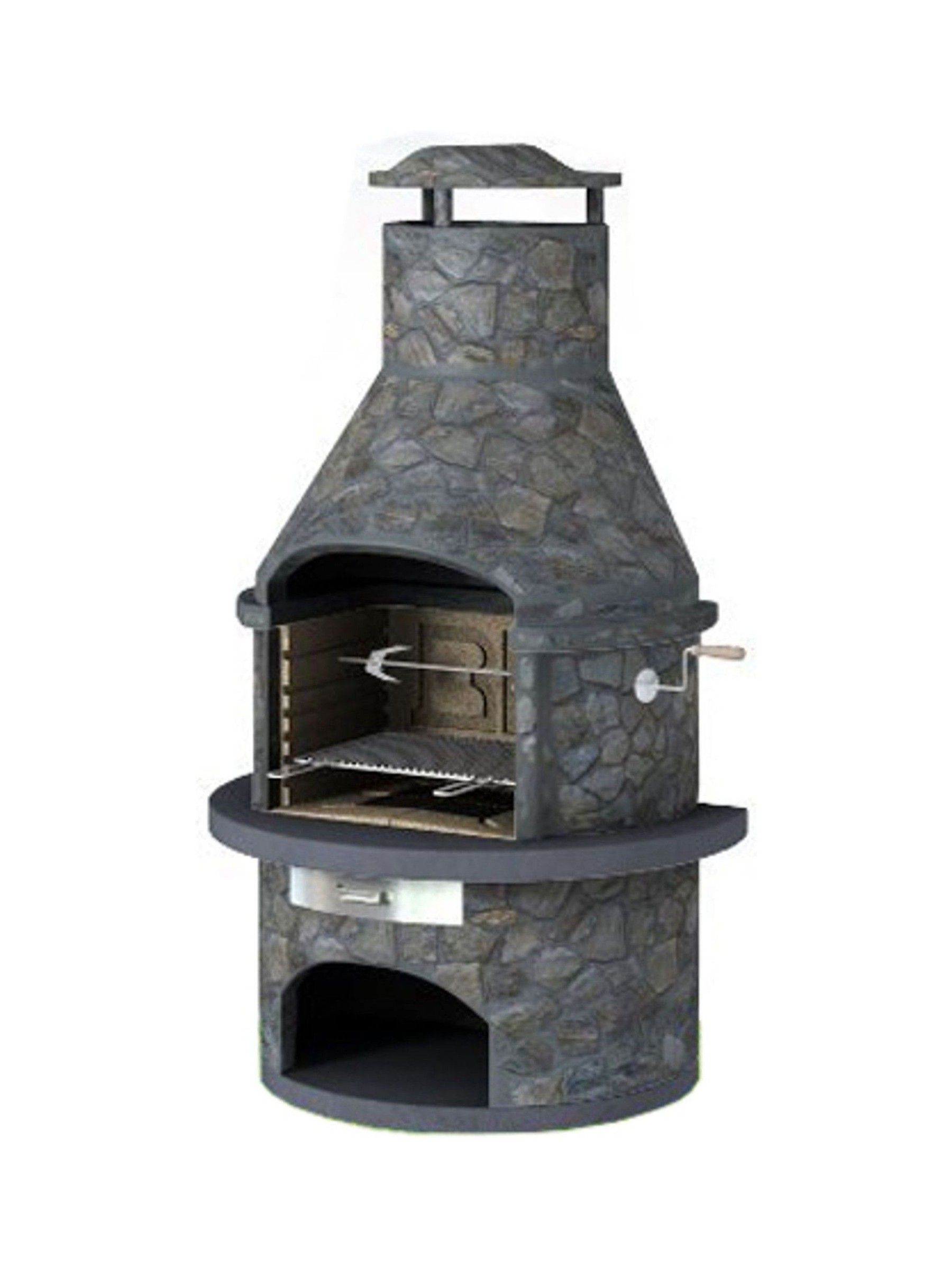 Buy Callow Grey Garden Rondo Slate Masonry BBQ from the Next UK online shop