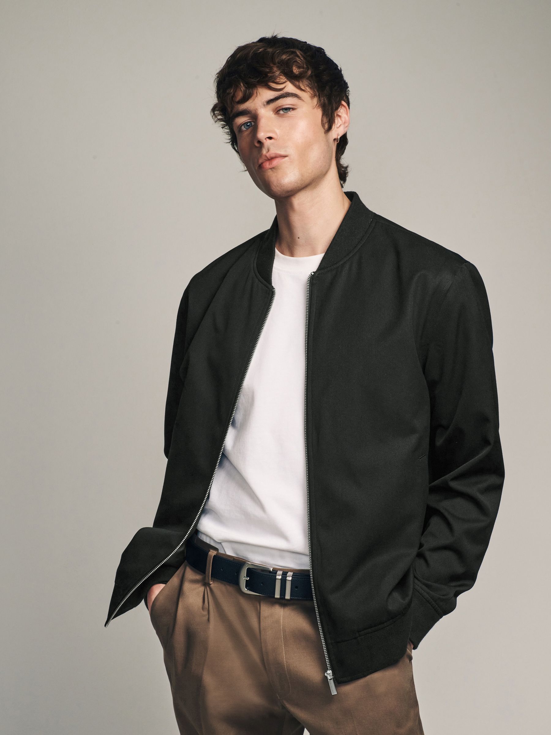 Buy Black Smart Bomber Jacket from Next Australia