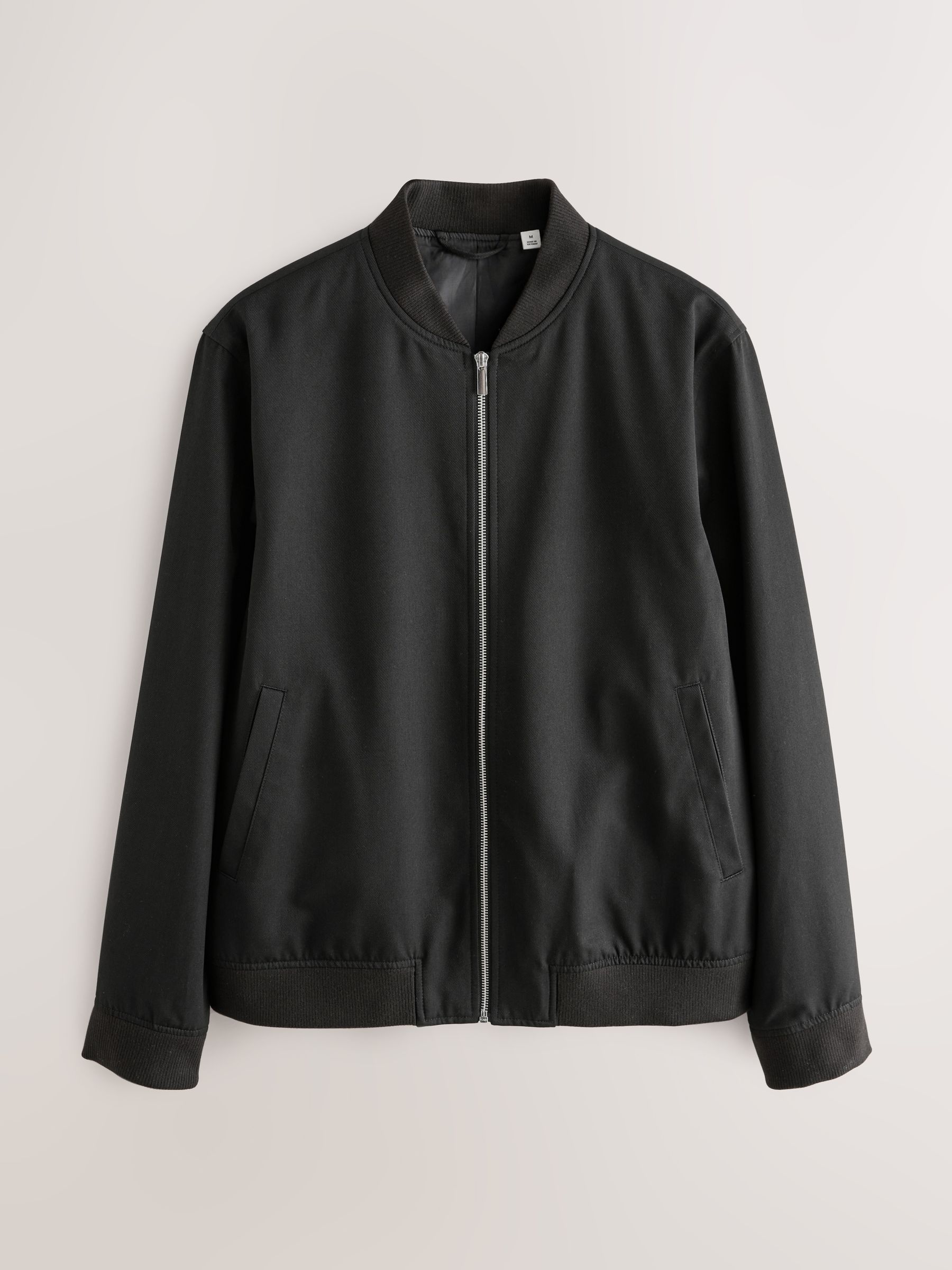 Buy Black Plain Smart Bomber Jacket from the Next UK online shop