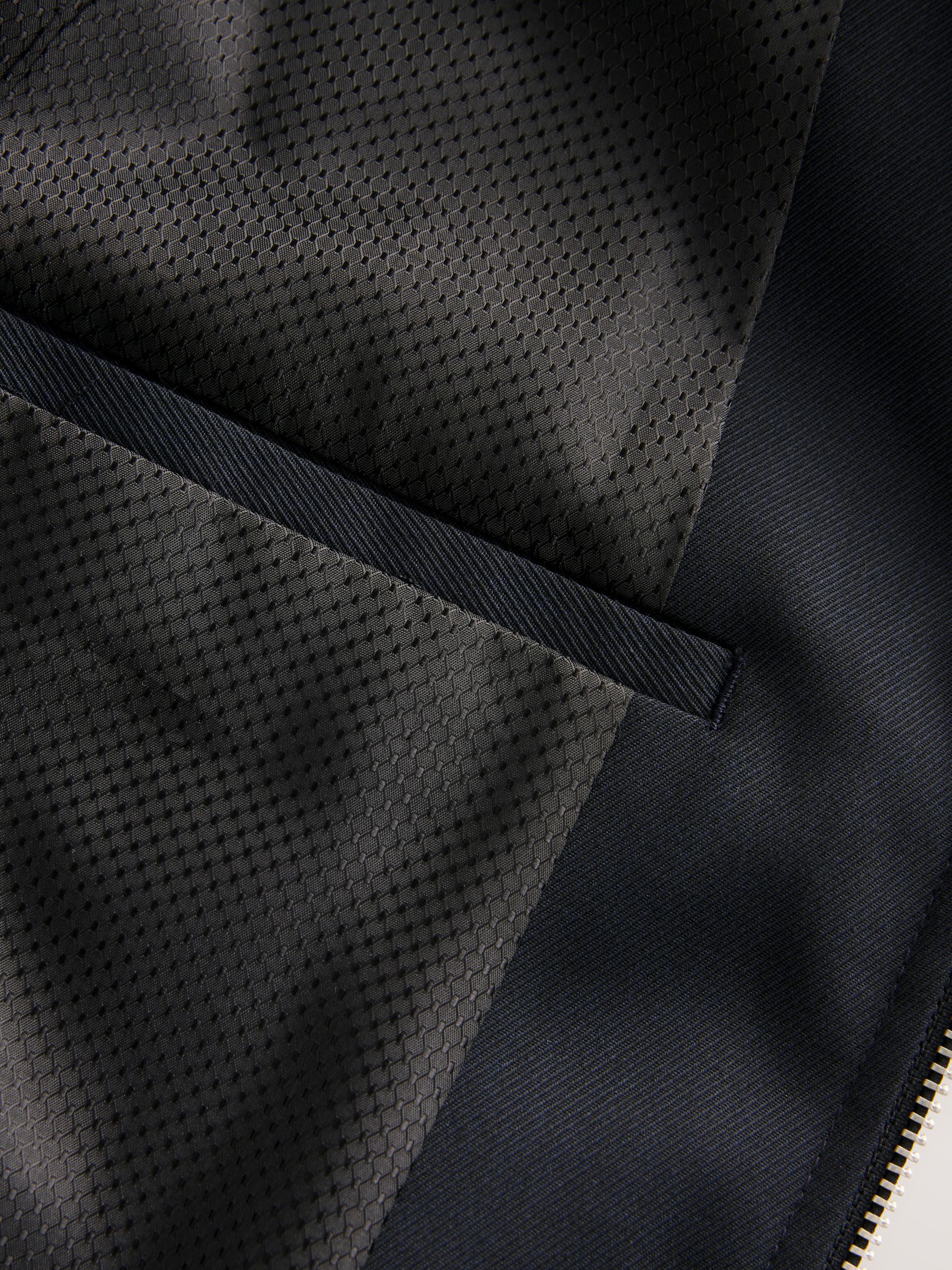 Buy Blue Navy Plain Smart Bomber Jacket from Next Ireland