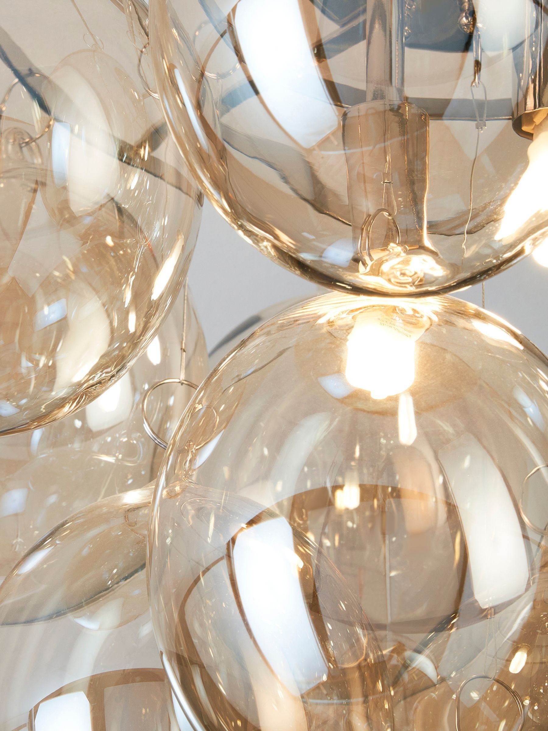 Buy Visconte by BHS Champagne Gold Maiori 3 Light Flush Ceiling Light ...