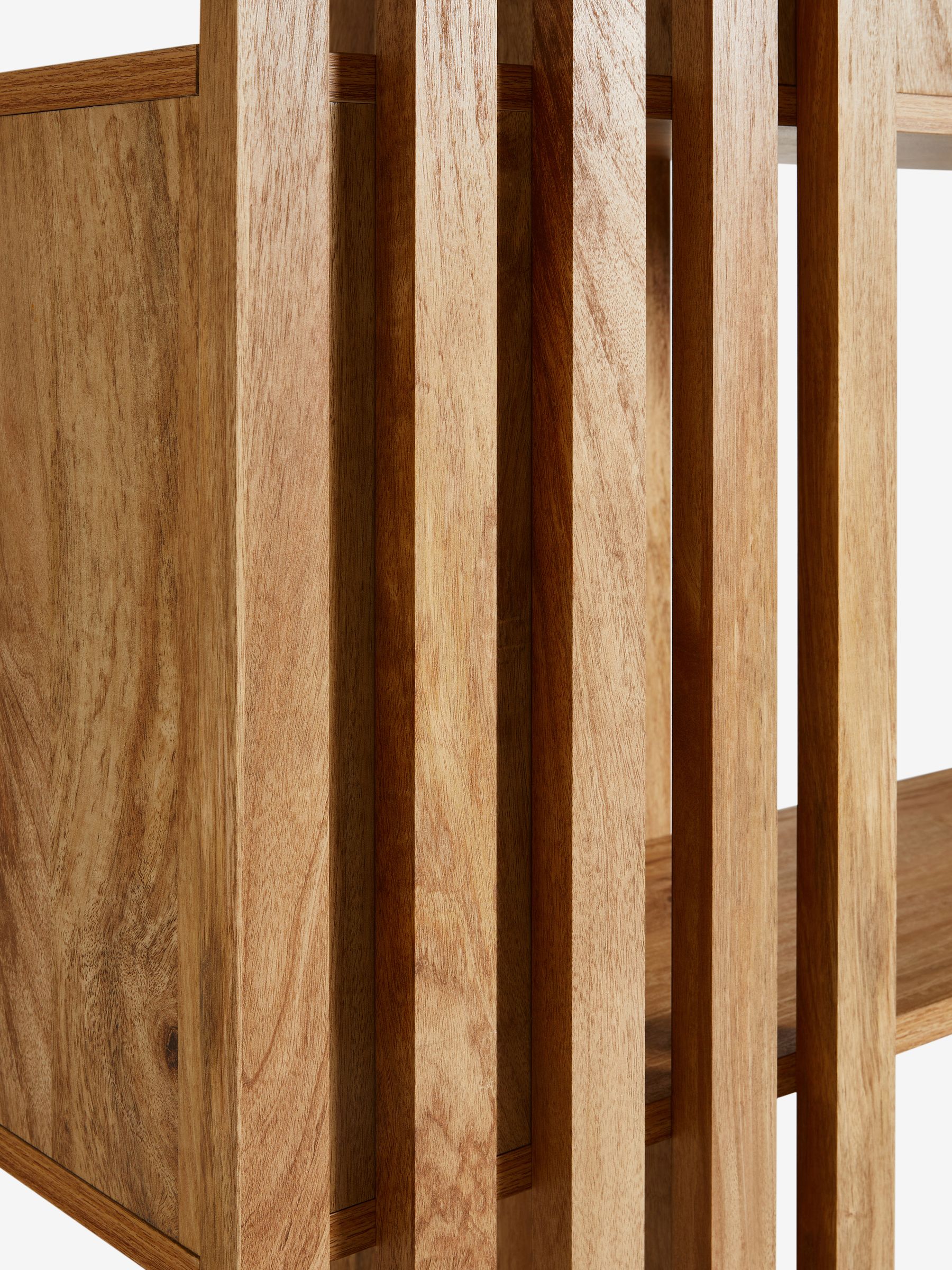 Buy Natural Slatted Mango Wood Effect Shelf from the Next UK online shop
