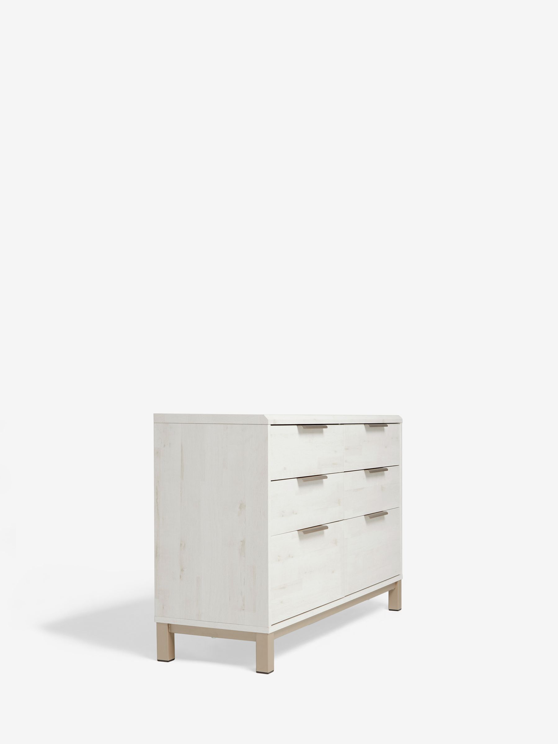Buy White Bronx Oak Effect 6 Drawer Chest of Drawers from the Next UK ...