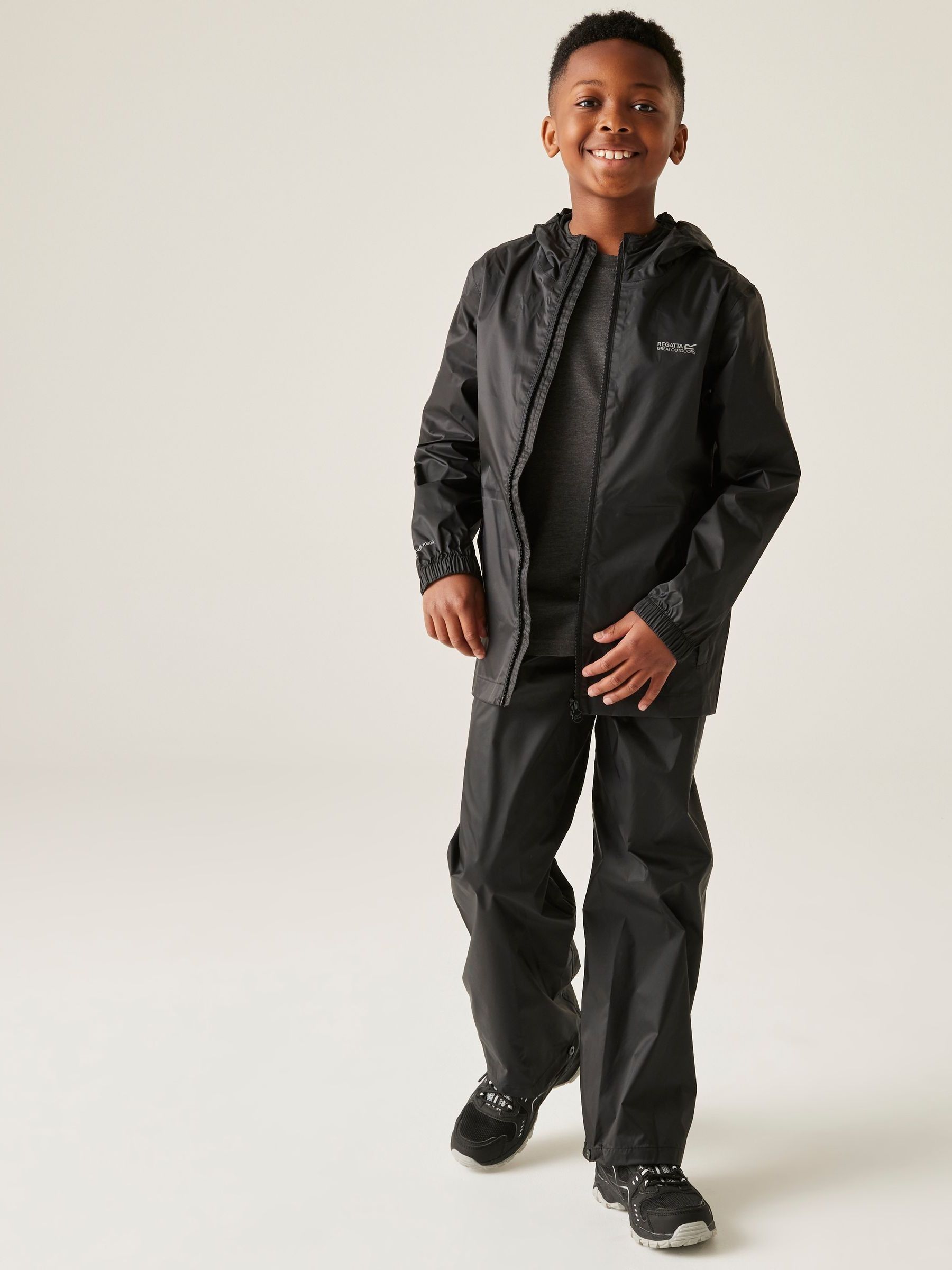 Buy Regatta Black Kids Waterproof Pack It Jacket III from the Next UK ...