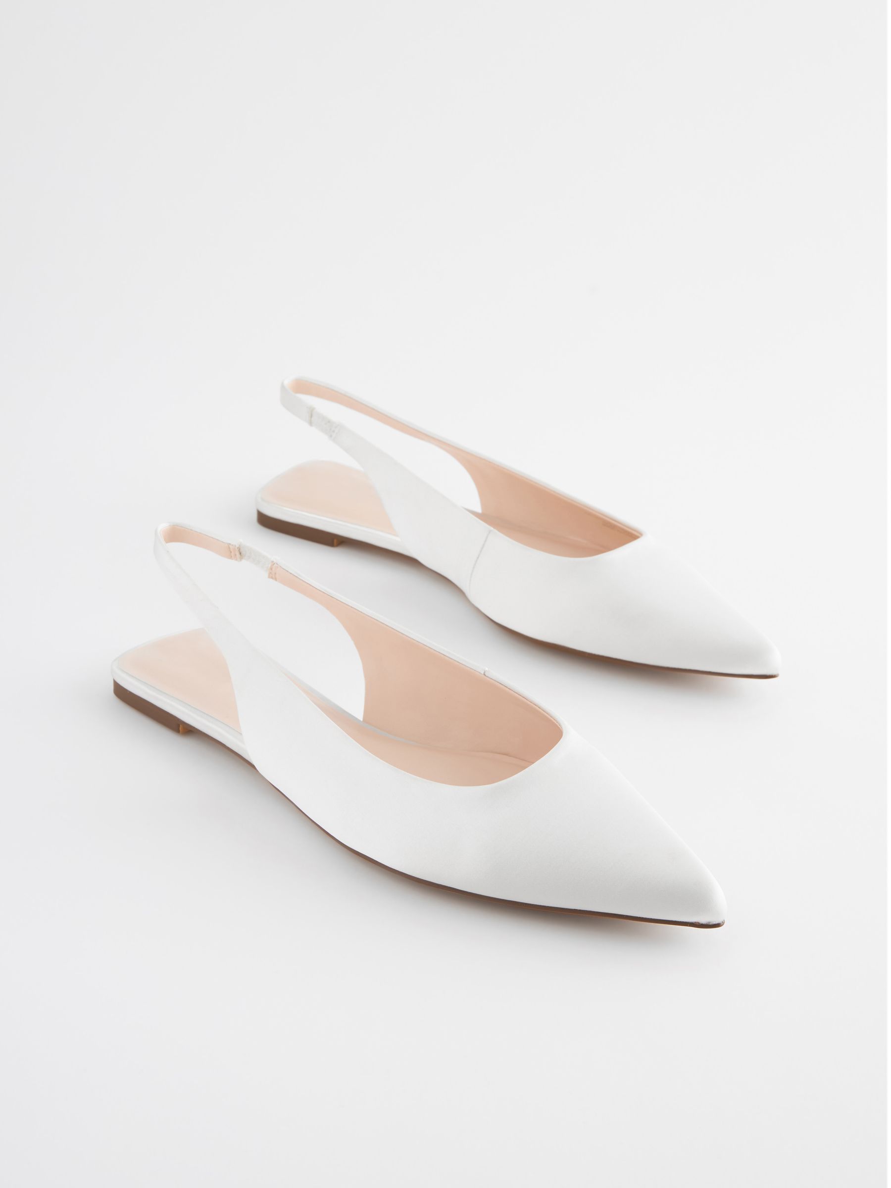 Buy Ivory Forever Comfort® Wedding Point Toe Slingback Bridal Shoes ...