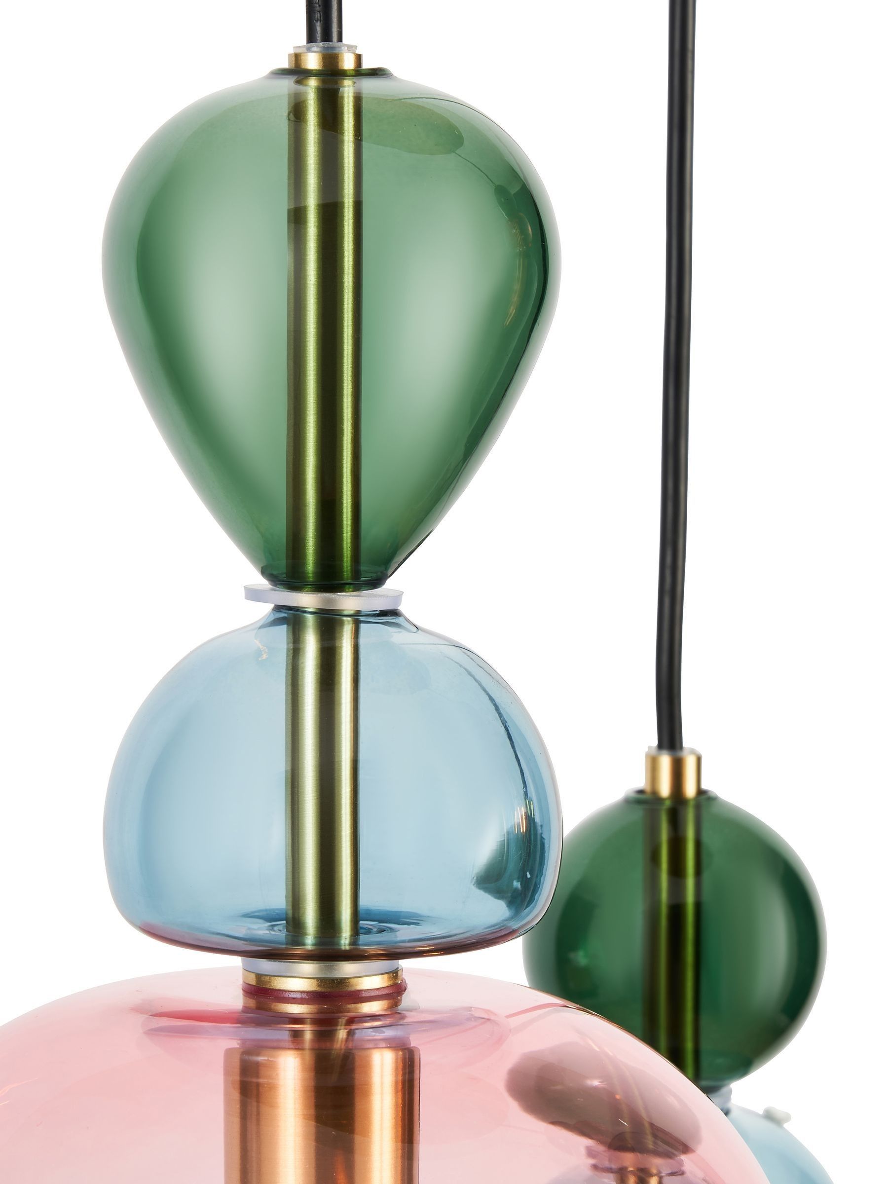 Buy Visconte by BHS Brass Vietri 3 Light Cluster Pendant Ceiling Light ...