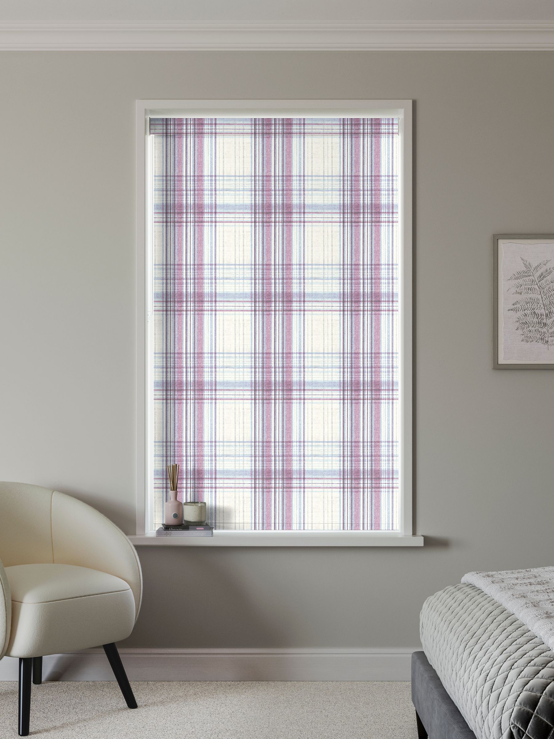 Buy Mulberry Purple Athena Made to Measure Blackout Roller Blind from ...