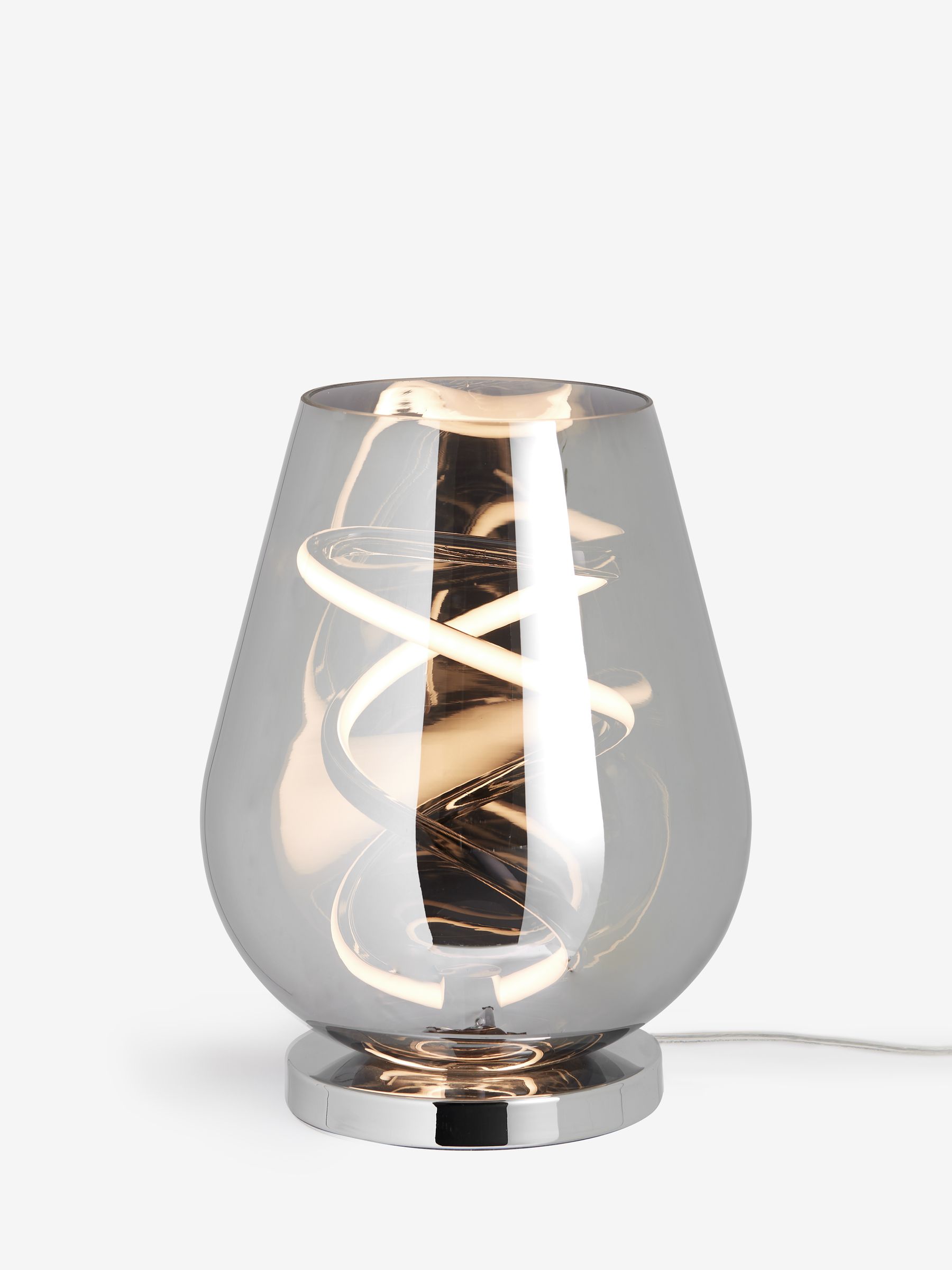 Buy Smoke Grey Helix LED Table Lamp from Next Ireland