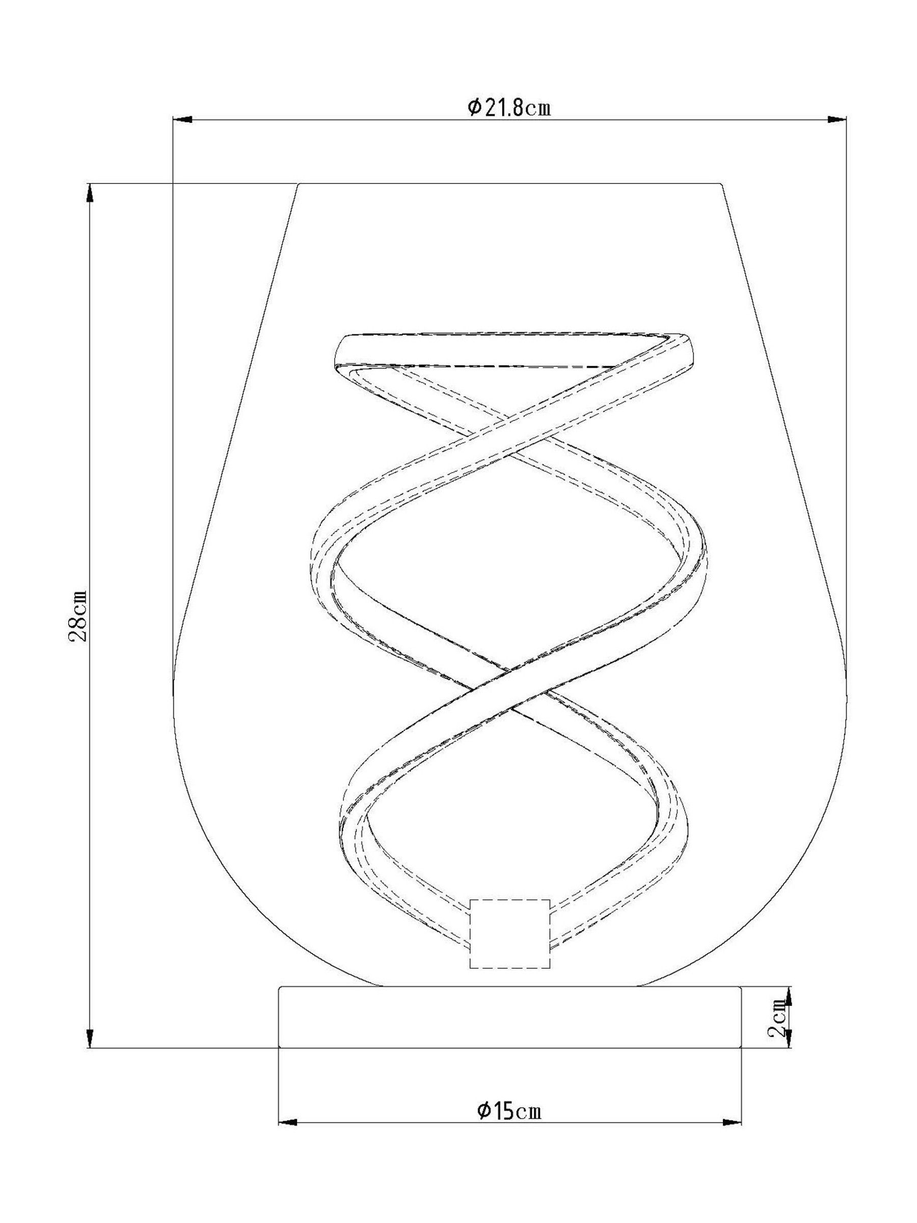 Buy Smoke Grey Helix LED Table Lamp from the Next UK online shop