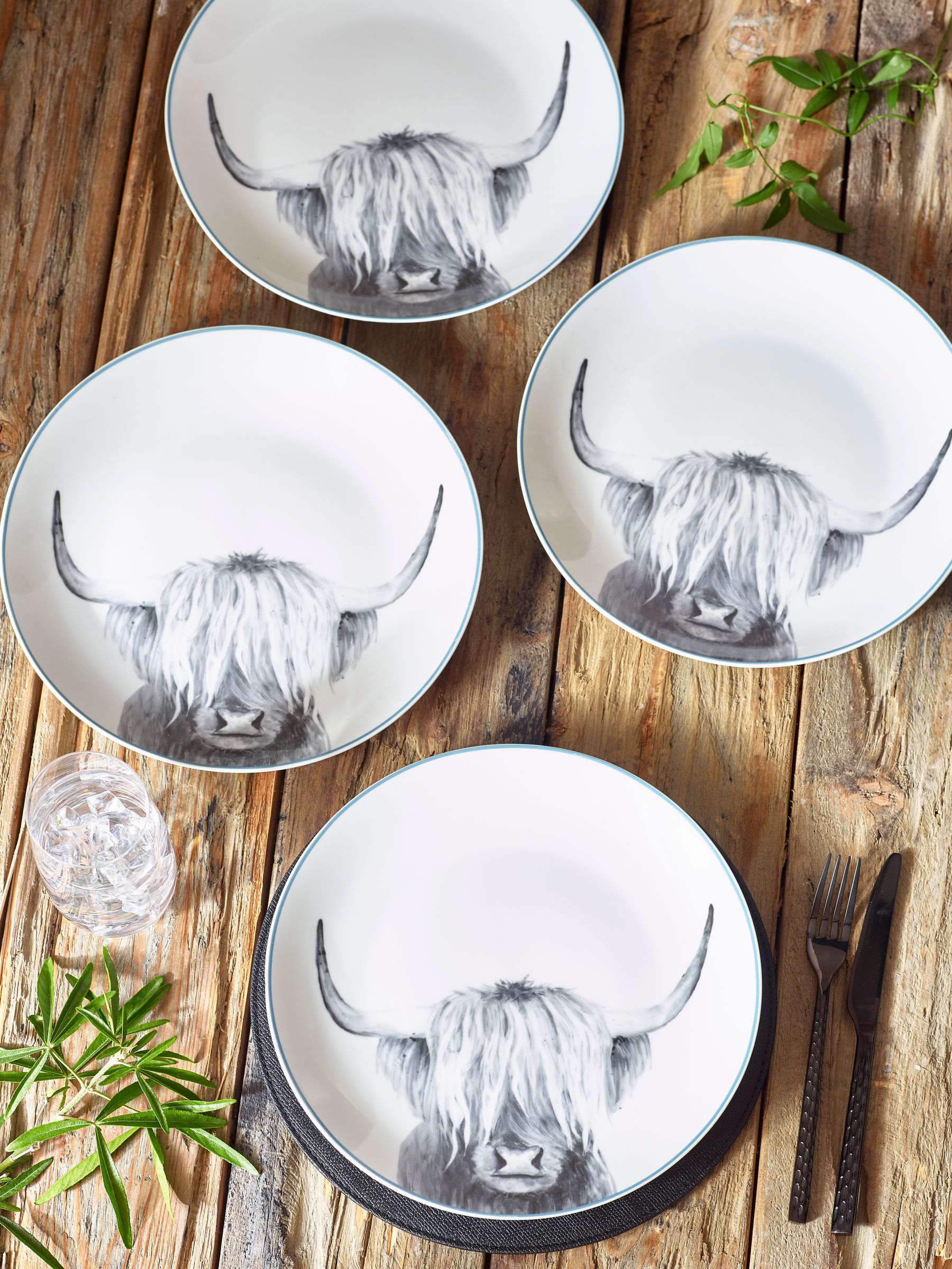 Buy Set of 4 Grey Hamish Dinner Plates from the Next UK online shop