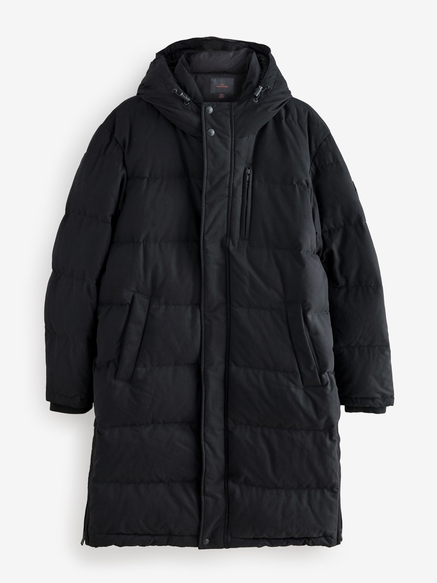Buy Black Signature Longline Down Puffer Coat from the Next UK online shop