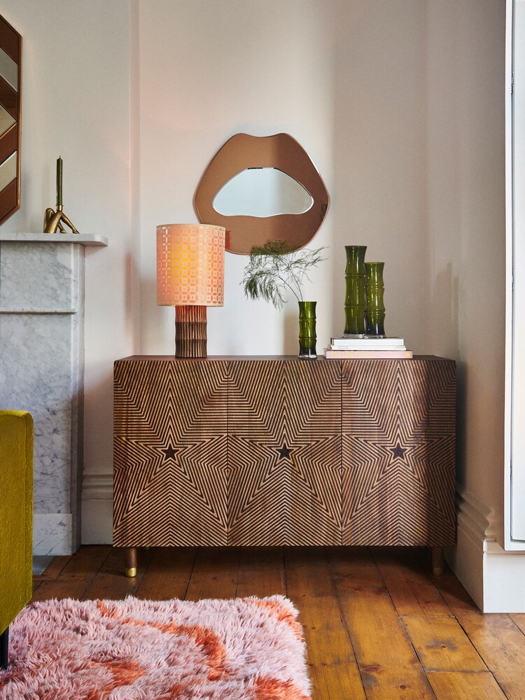 Buy Rockett St George Mango Wood Starburst Large Sideboard from the ...