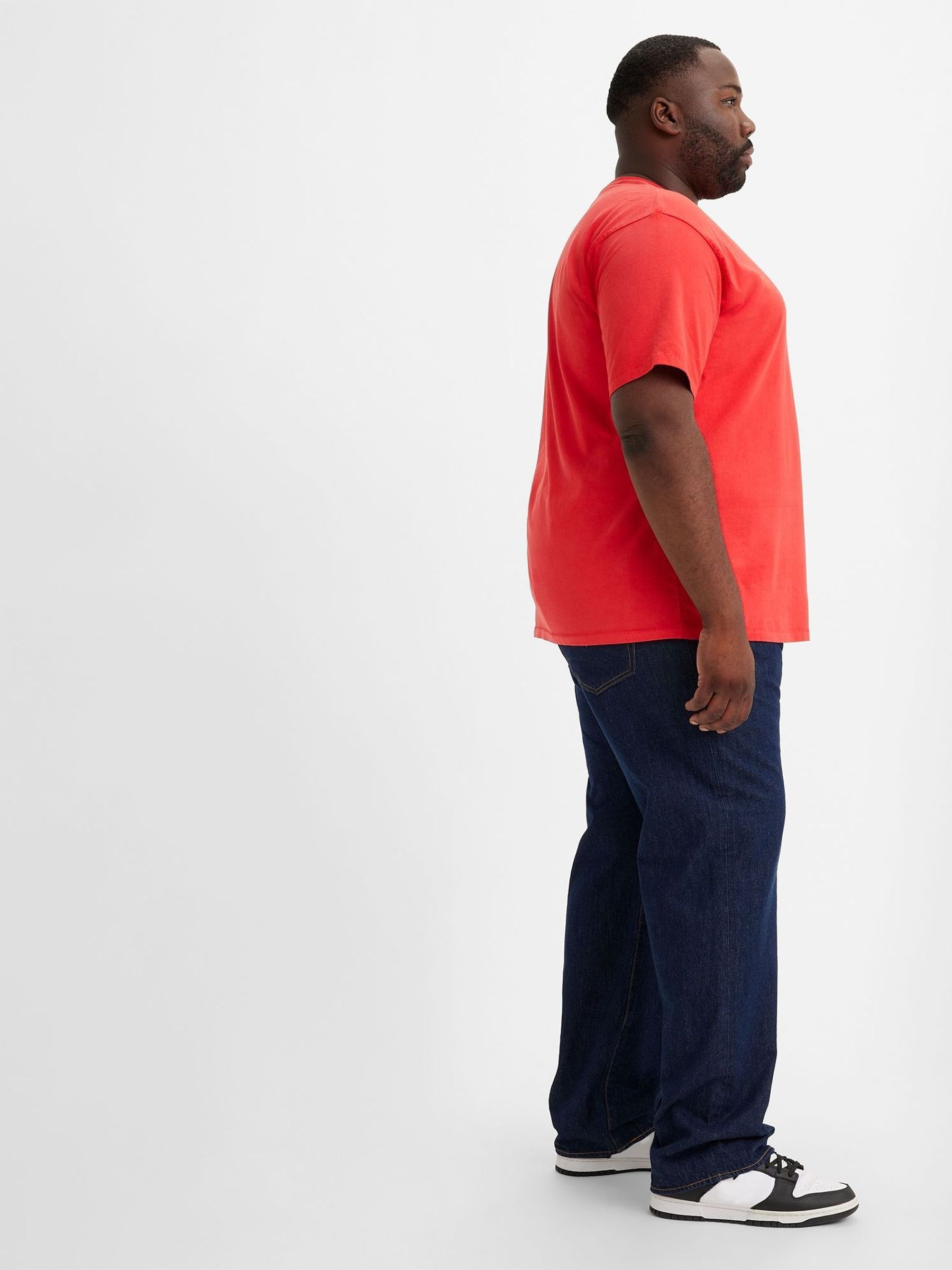 Buy Levi's® Blue 501® Big & Tall Straight Fit 100% Cotton Jeans from ...