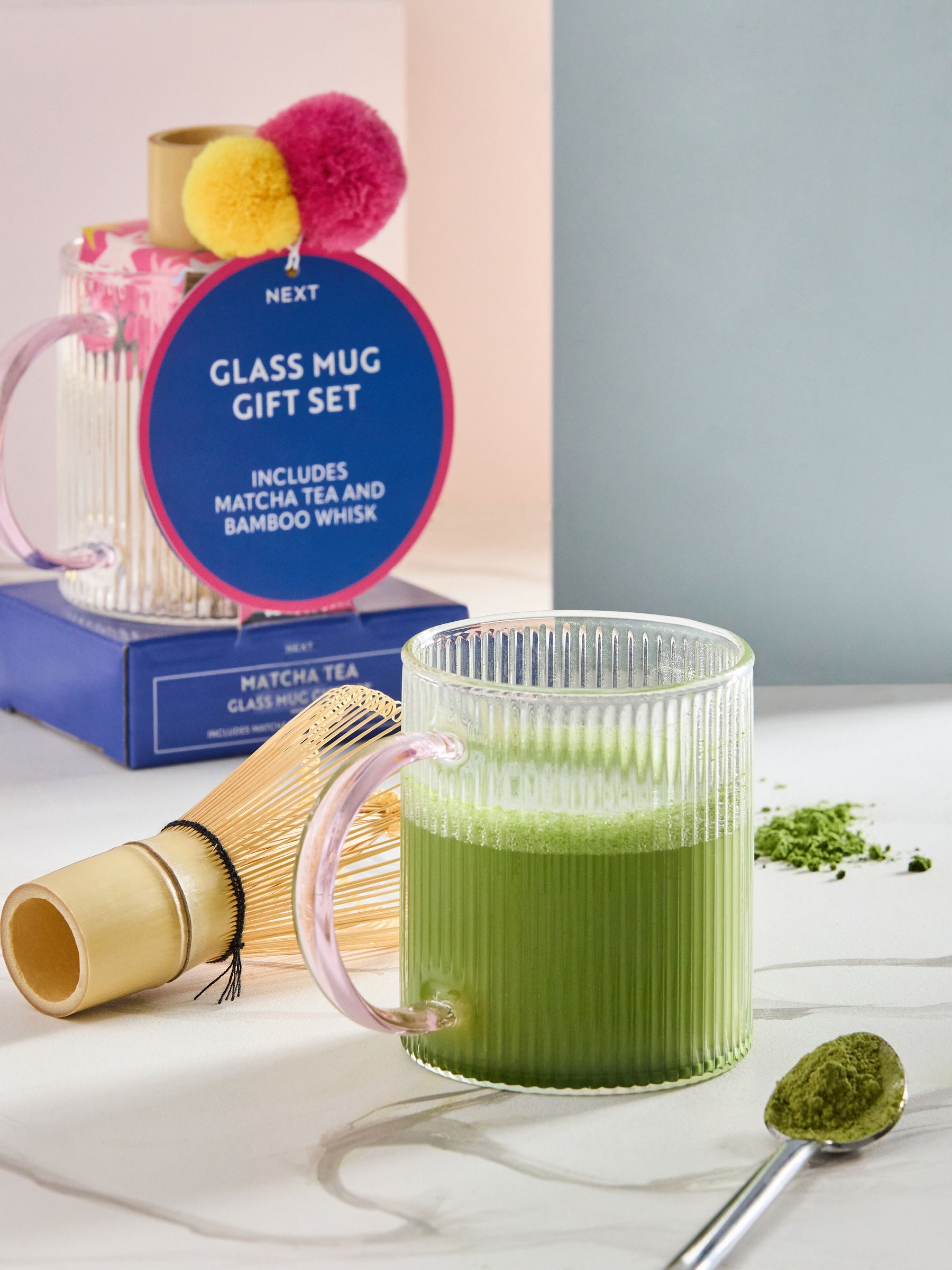 Buy Christmas Matcha Glass Mug Gift Set from the Next UK online shop