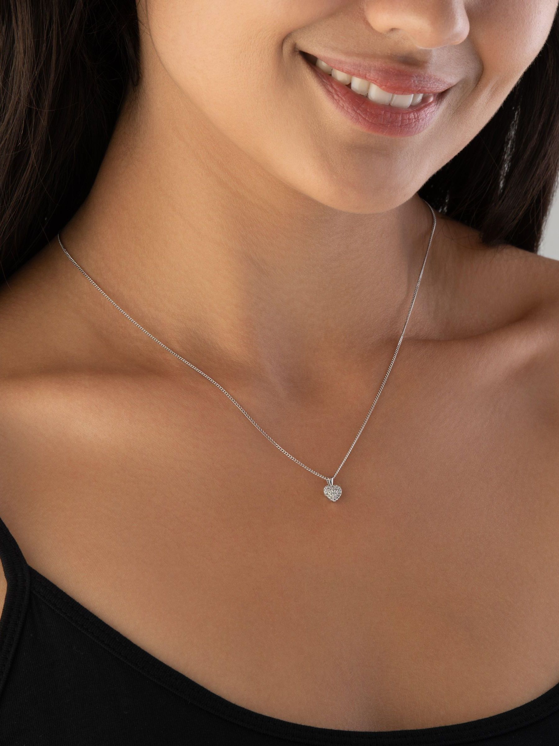 Buy Beaverbrooks 9ct Diamond Heart Pendant from the Next UK online shop