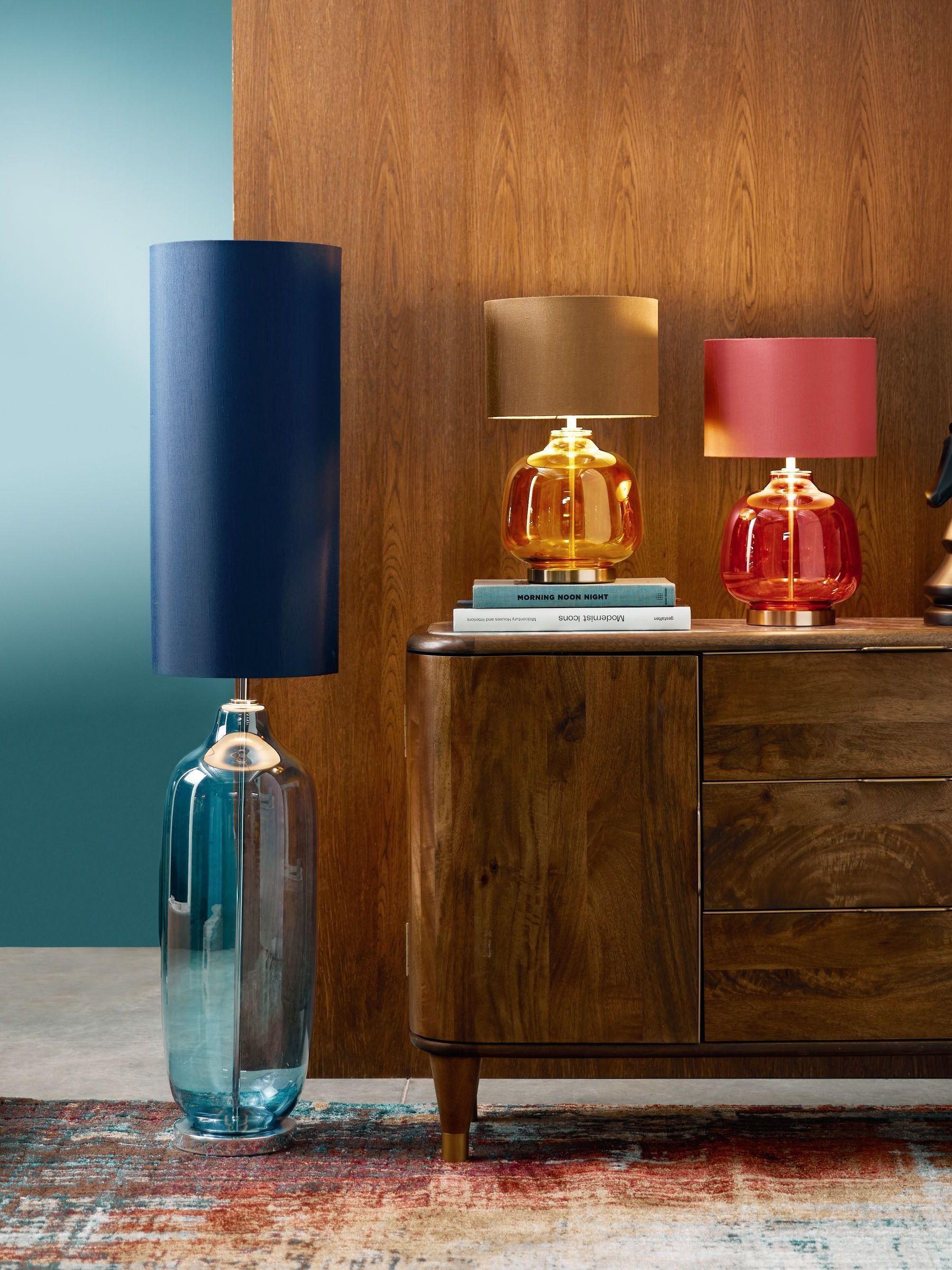 Buy Blue Connor Floor Lamp from the Next UK online shop