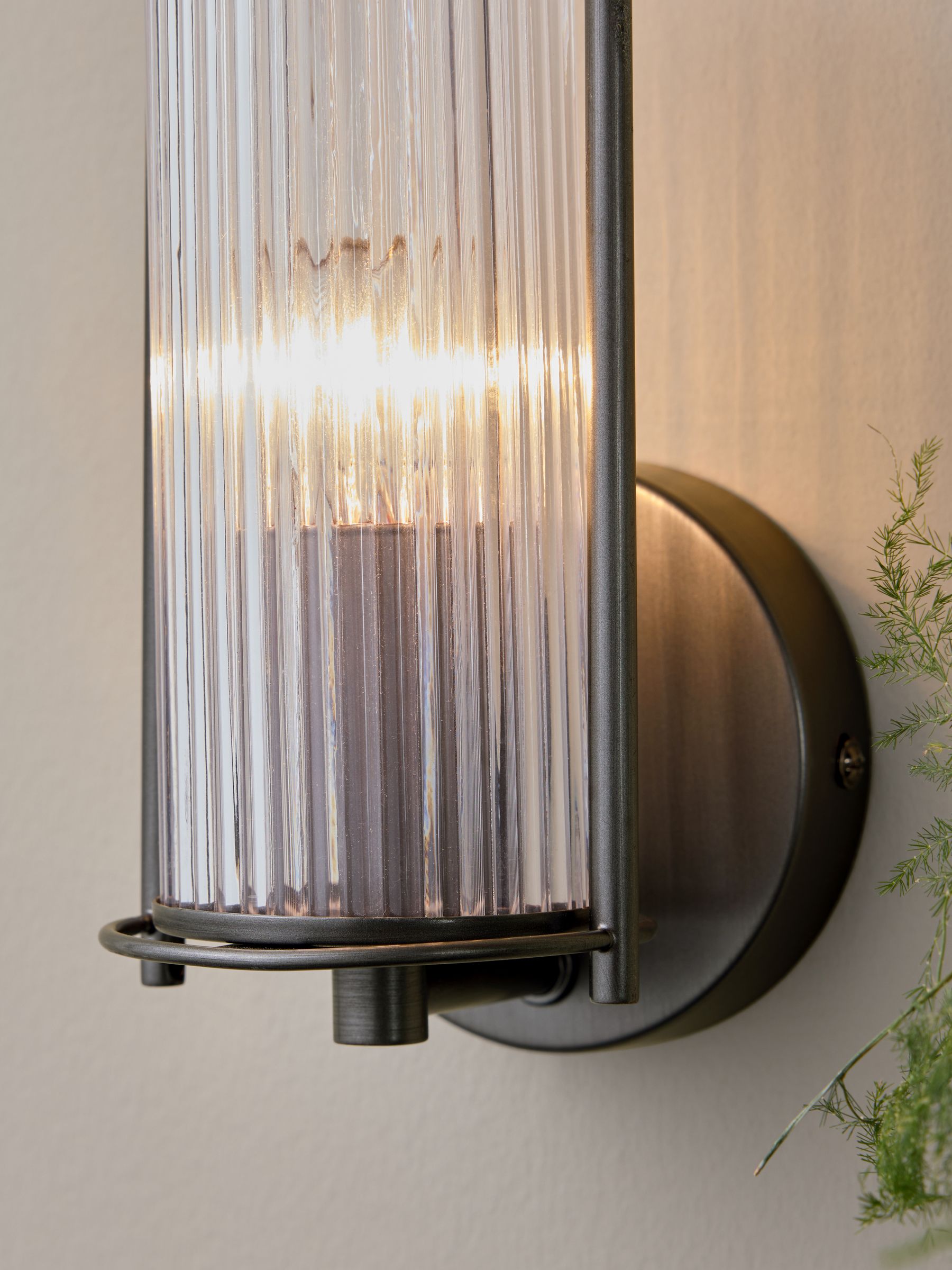 Buy Pewter Grey Nickel Hertford Wall Light from Next Ireland