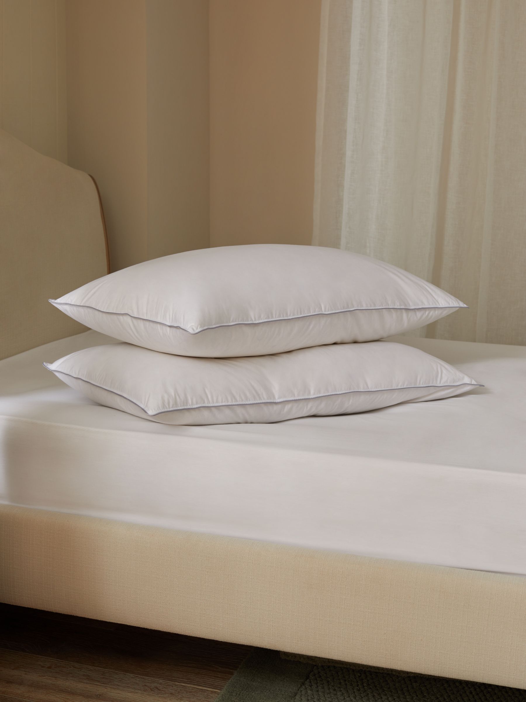 Buy King Size Medium 100% Cotton Duck Feather And Down Pillows from the ...