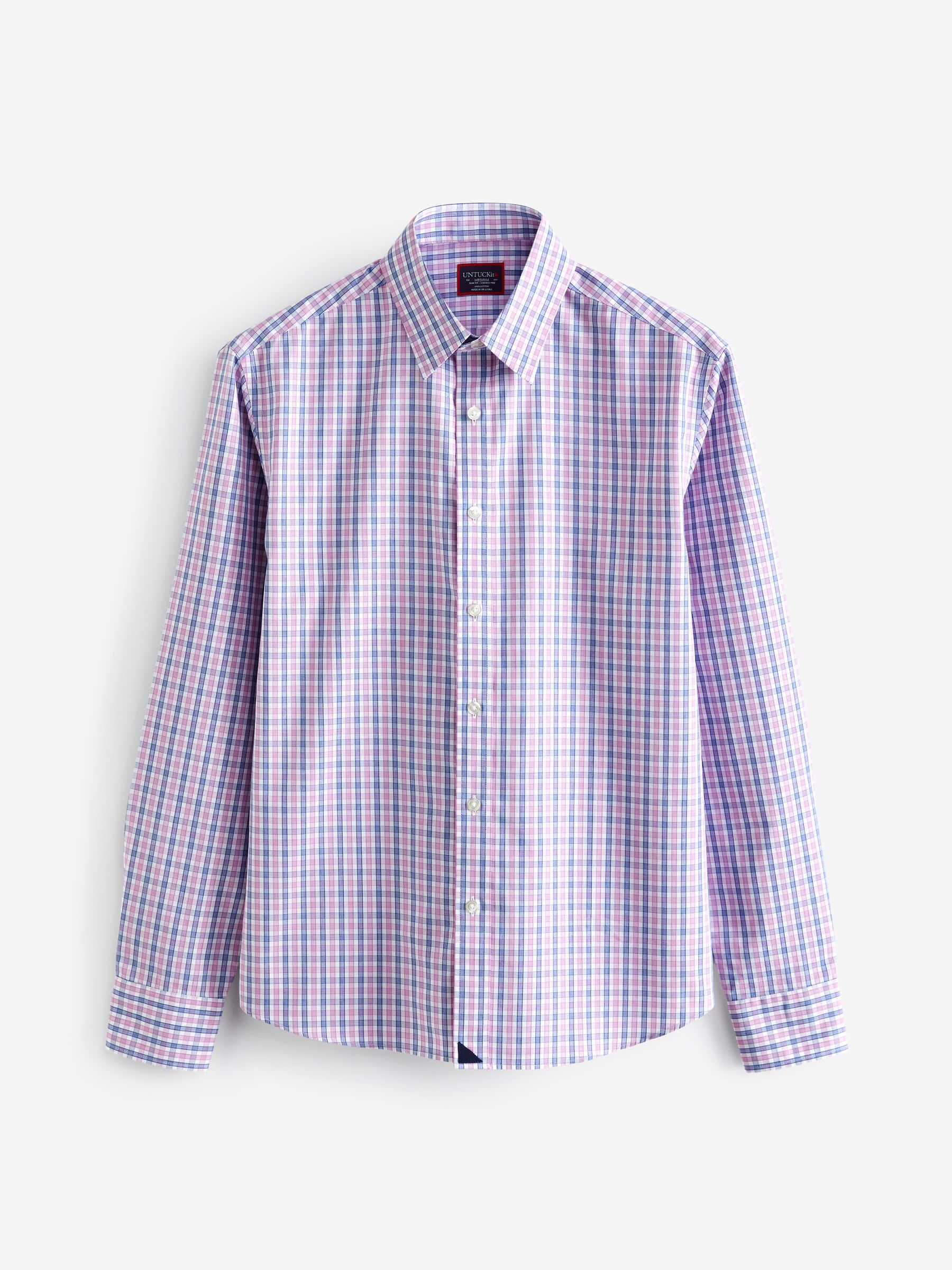 Buy UNTUCKit Pink 100% Cotton Wrinkle-Free Slim Fit Dolcetto Shirt from ...