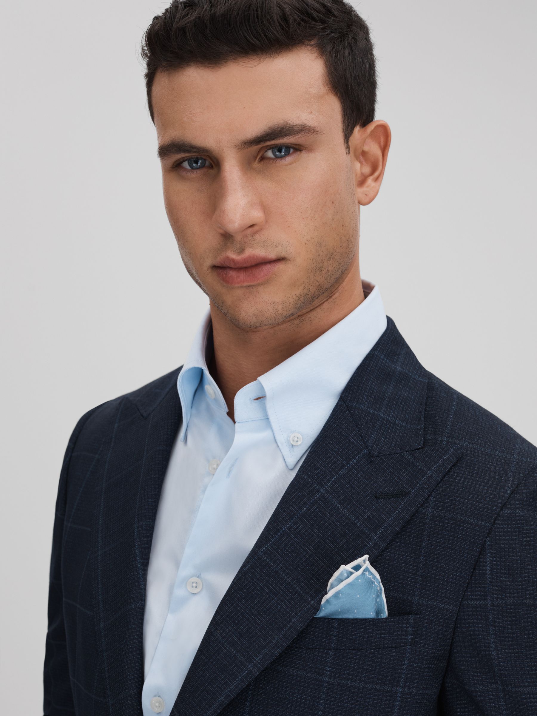 Buy Reiss Blue Liam Polka Dot Silk Pocket Square from the Next UK ...