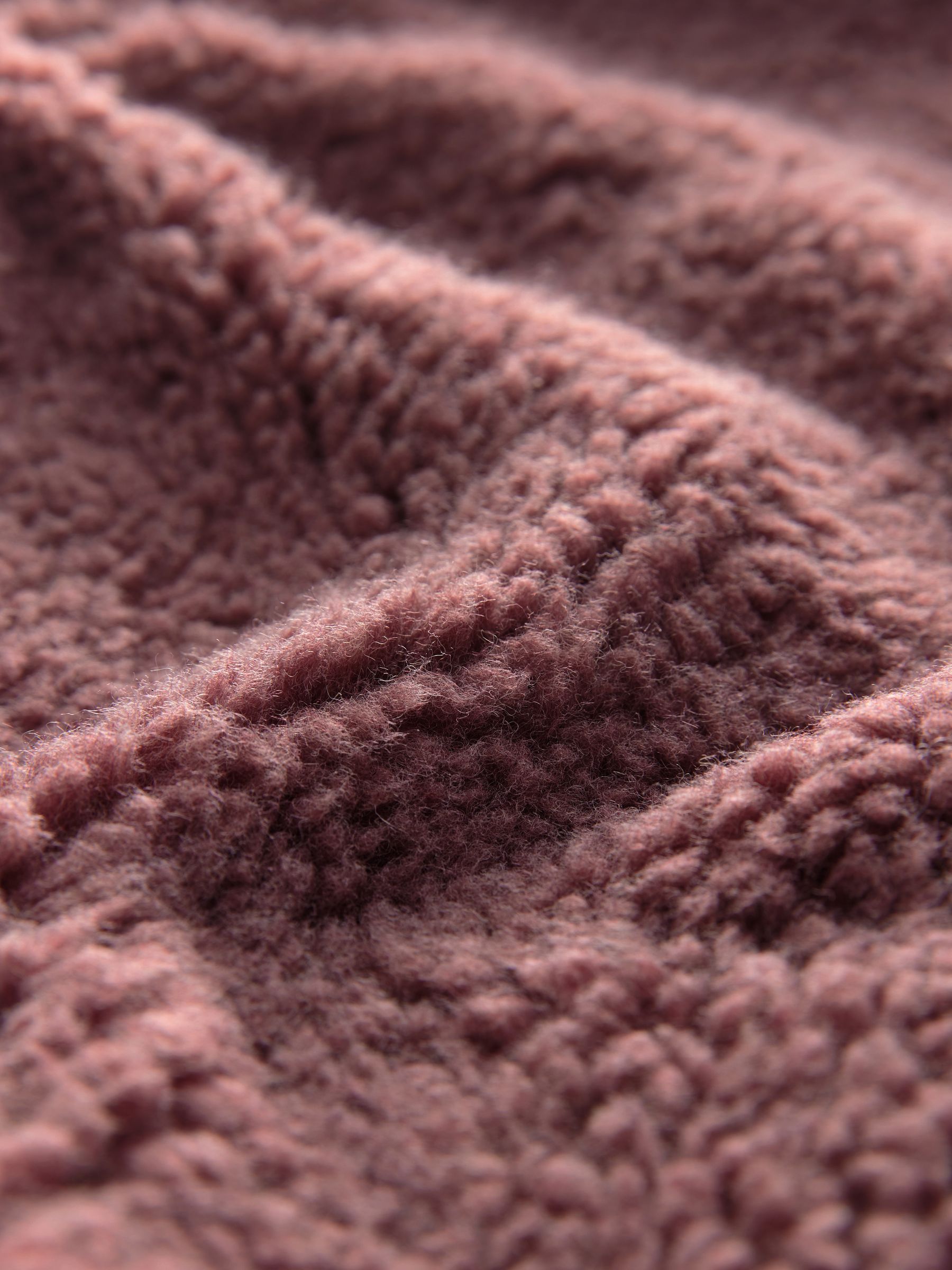 Buy Rose Pink Teddy Borg Jacket from the Next UK online shop