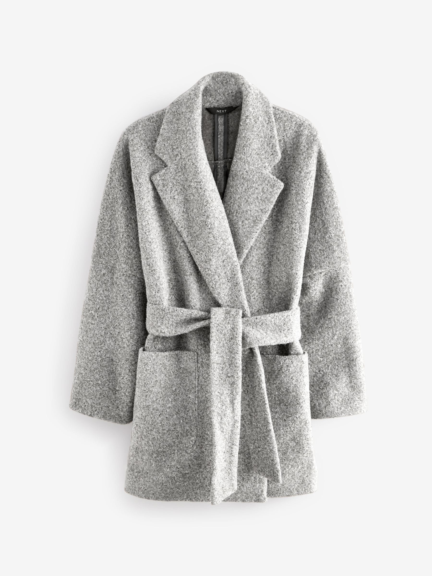 Buy Grey Belted Coatigan from Next Luxembourg