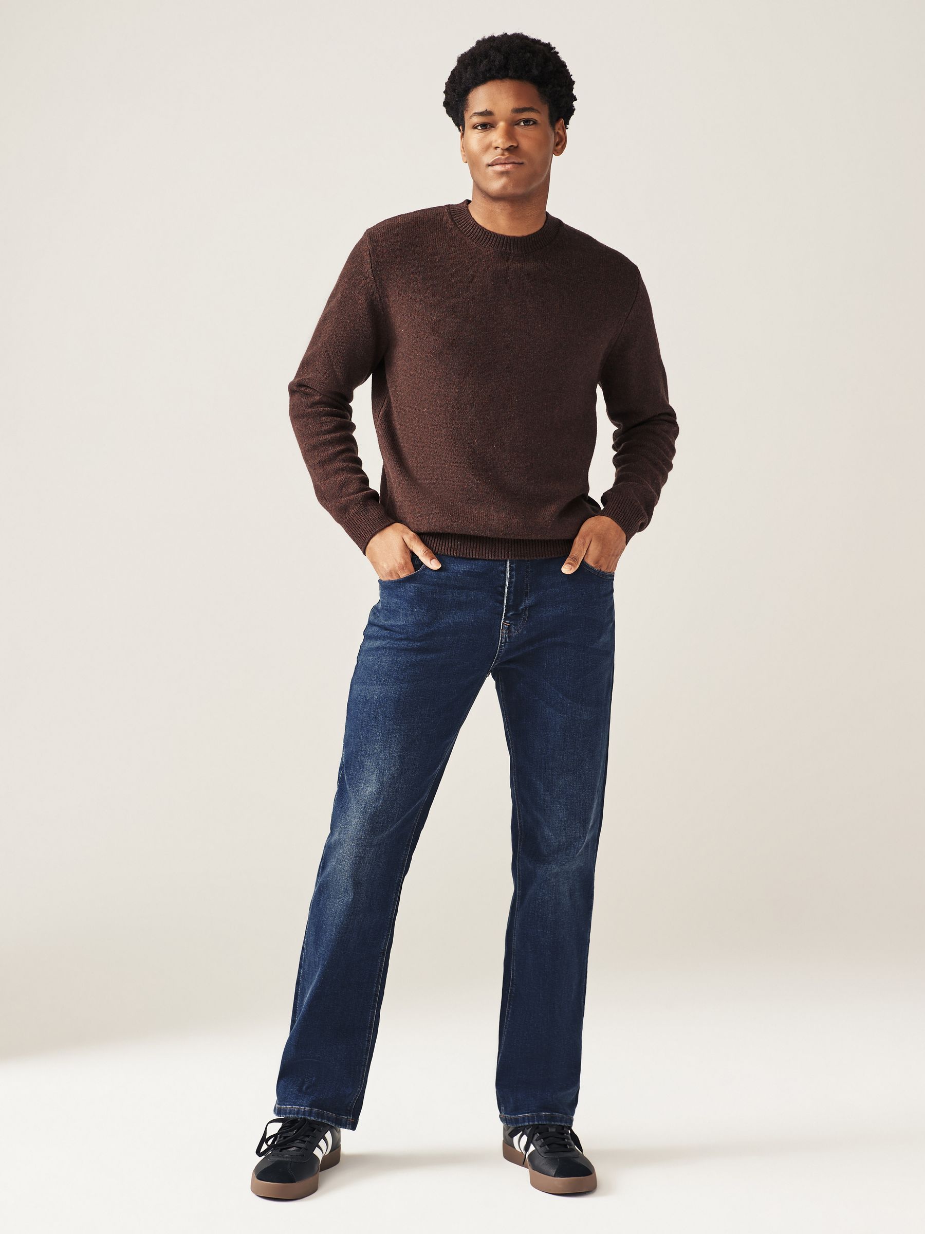 Buy Mid Blue Bootcut Classic Stretch Jeans from Next United Arab Emirates