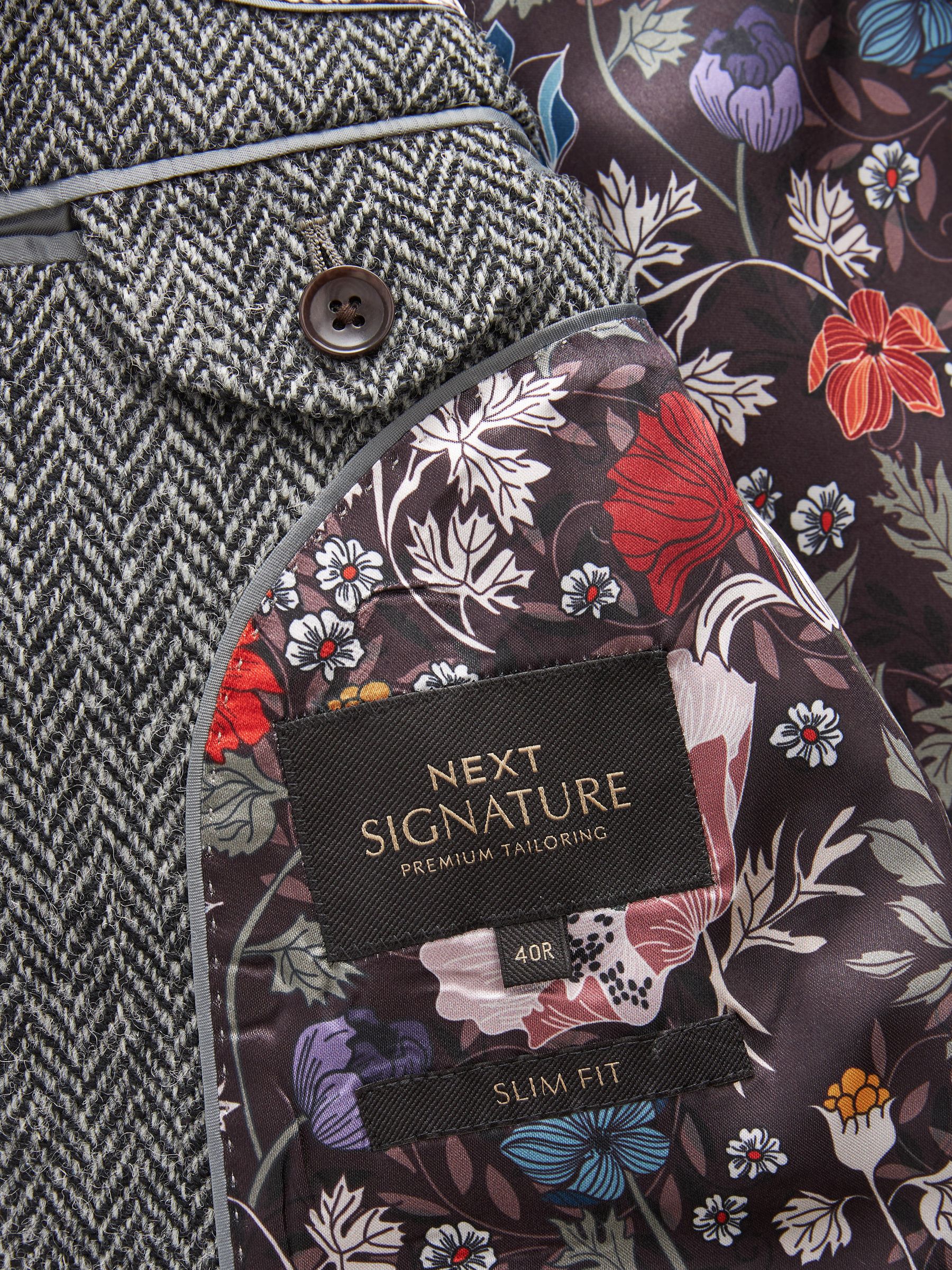 Buy Grey - Signature Harris Tweed British Wool Blazer from Next Germany