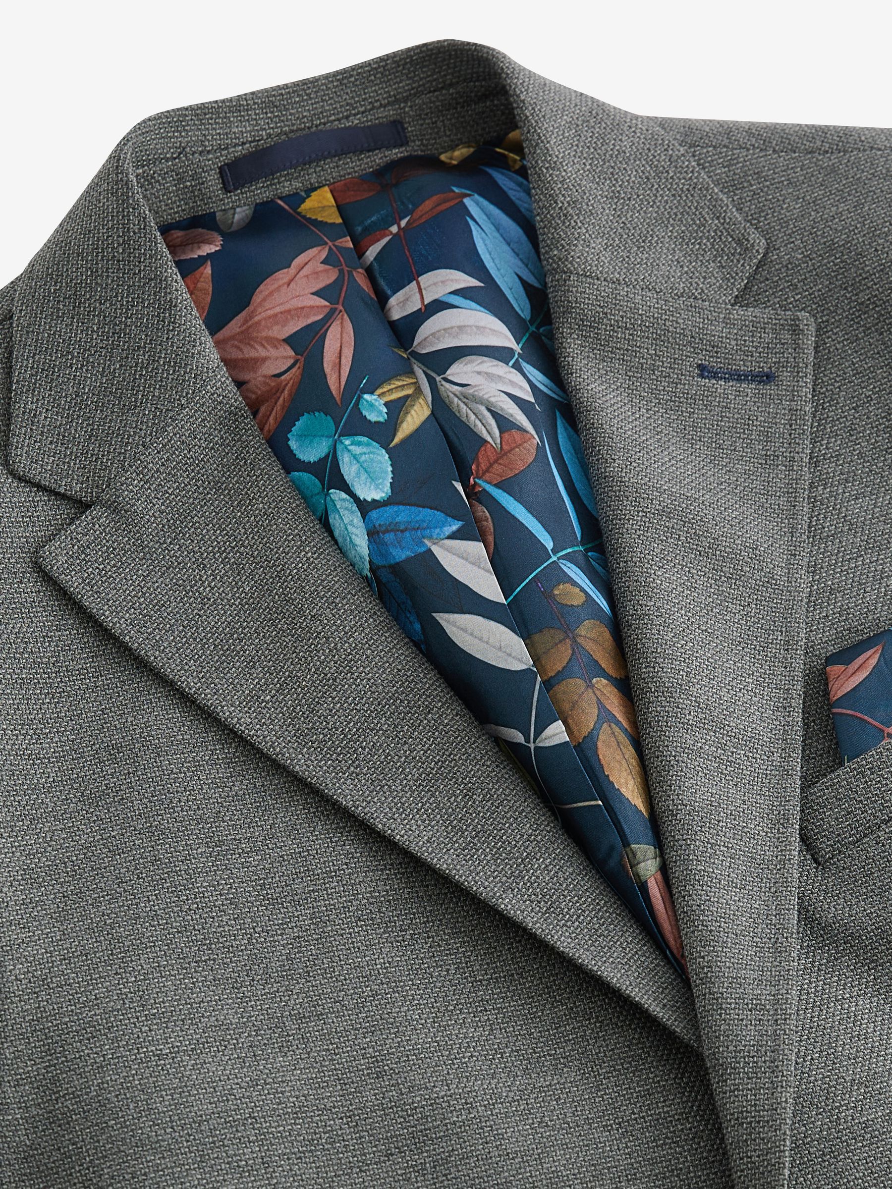 Buy Grey Slim Fit Textured Smart Blazer from the Next UK online shop
