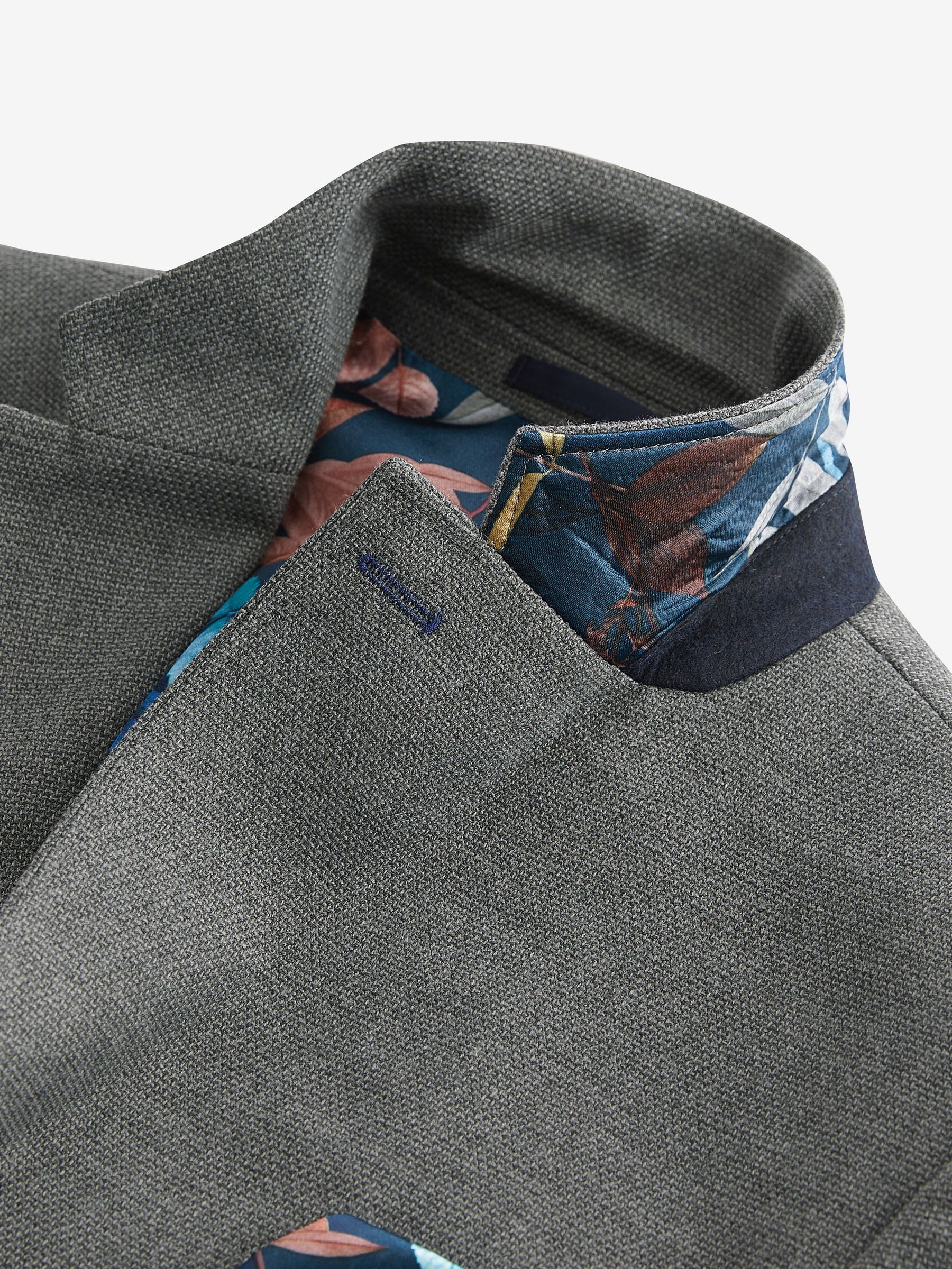 Buy Grey Slim Fit Textured Smart Blazer from the Next UK online shop