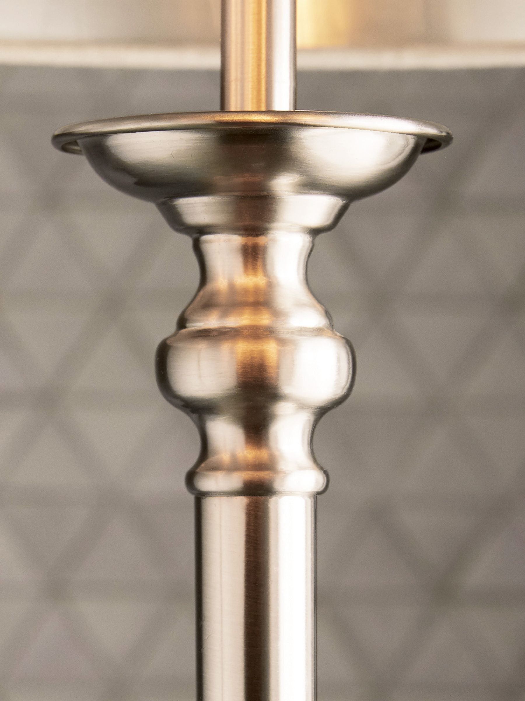 Buy Brushed Nickel Burford Floor Lamp from the Next UK online shop