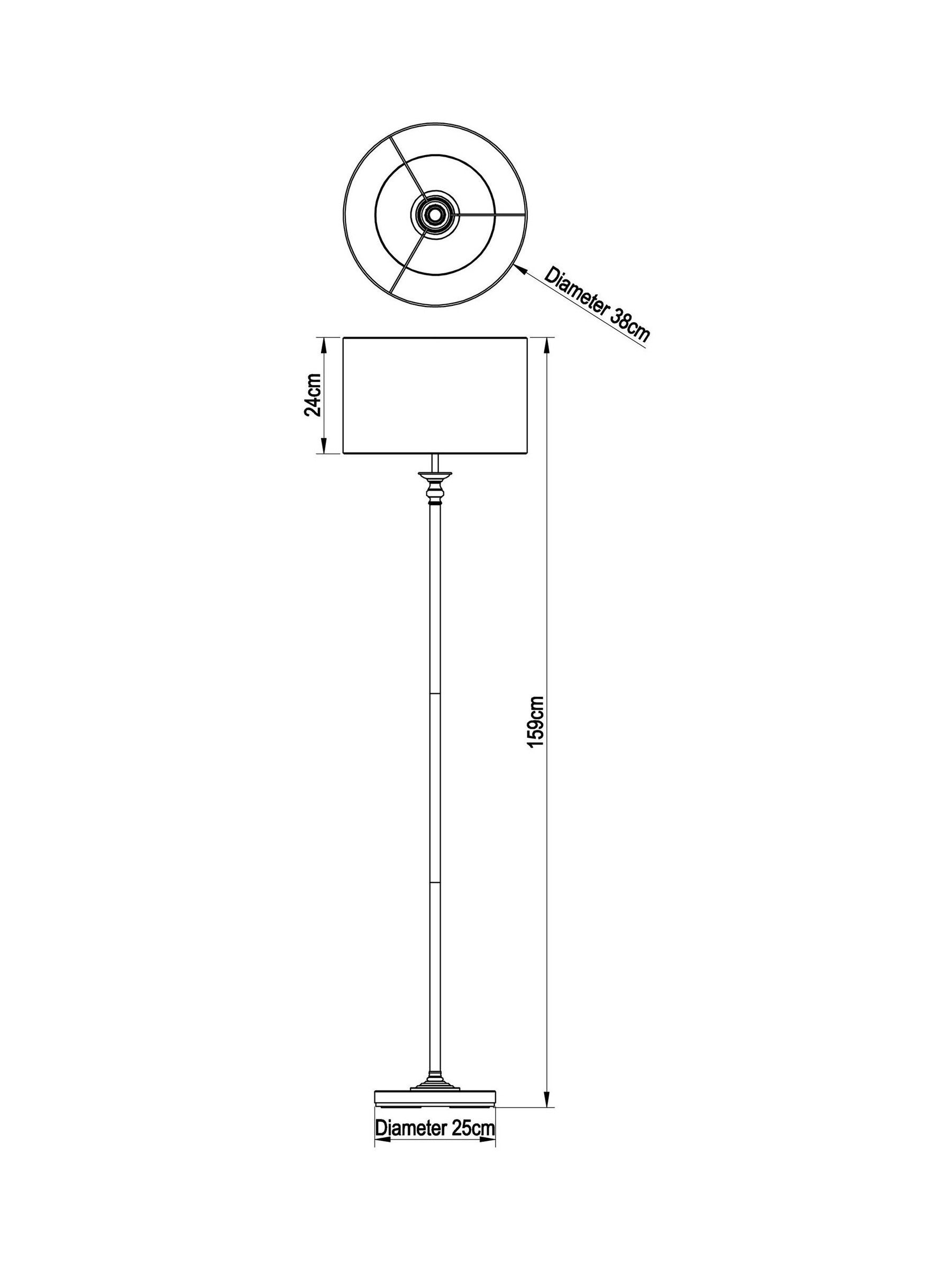 Buy Brushed Nickel Burford Floor Lamp from the Next UK online shop