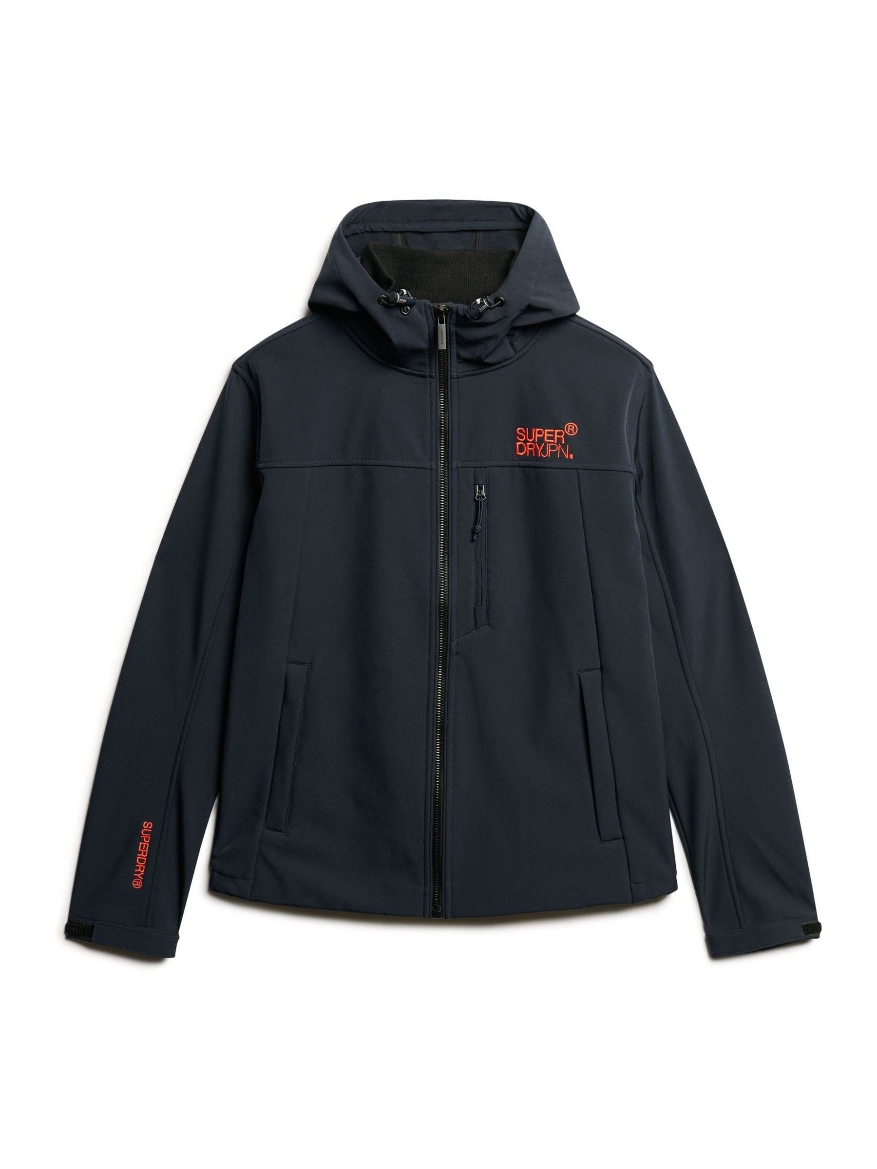 Buy Superdry Eclipse Navy Hooded Soft Shell Trekker Jacket from the ...