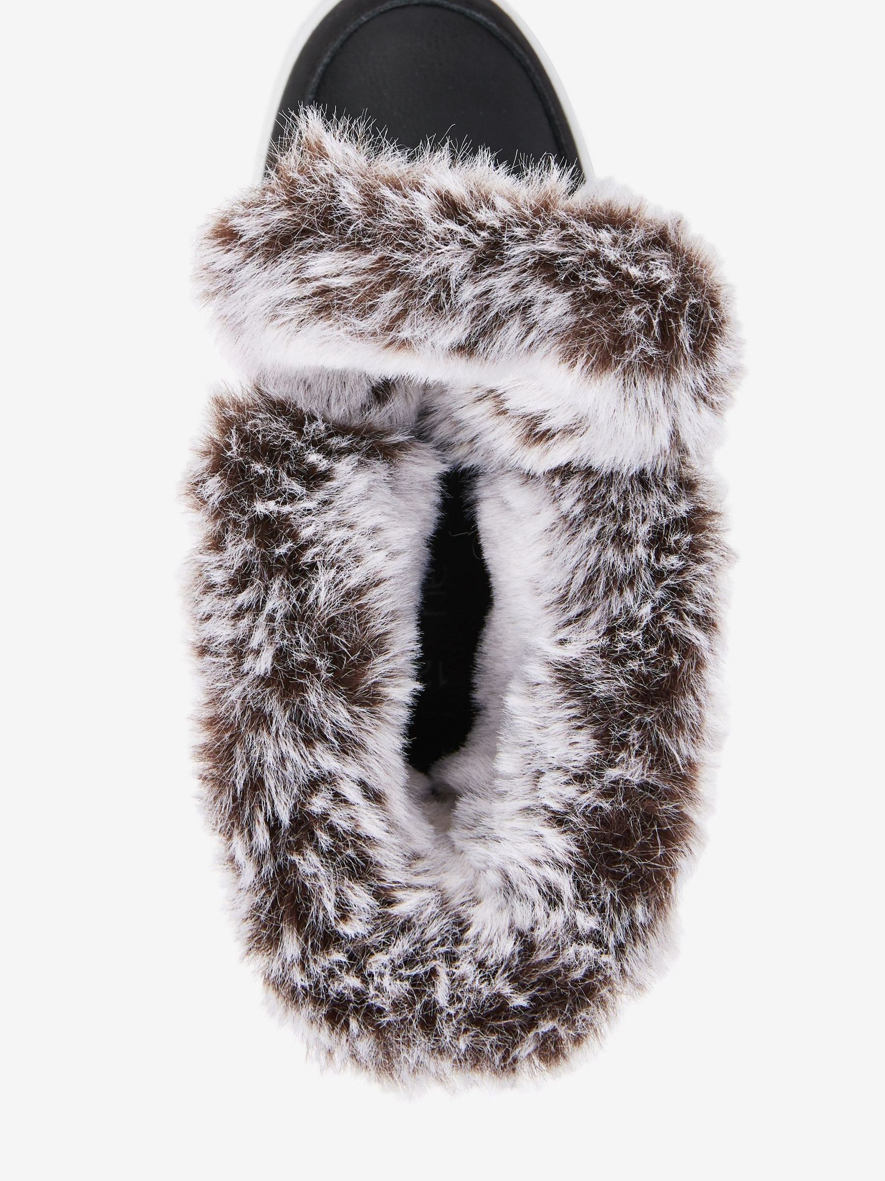 Buy Black Waterproof Warm Faux Fur Lined Snow Boots from the Next UK ...