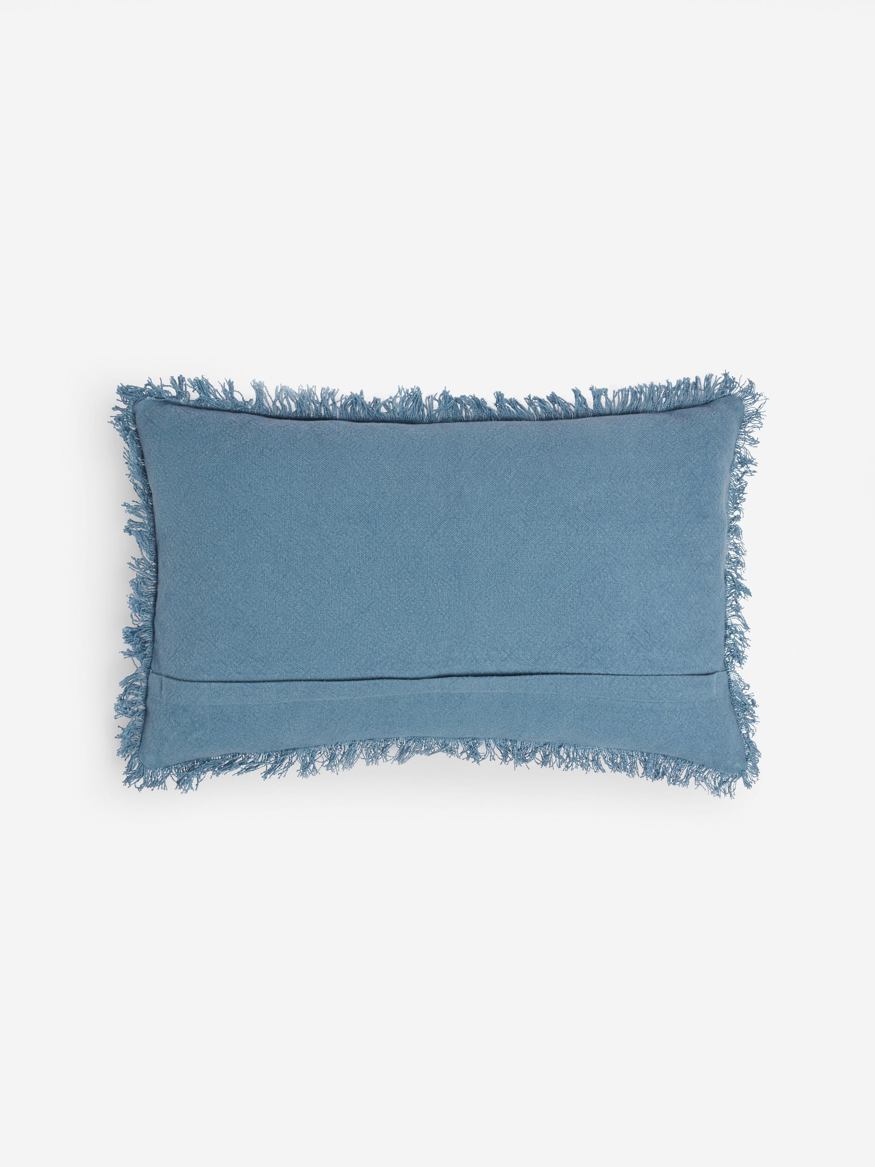 Buy French Connection Slate Blue Elmwood Distressed Tufted Cushion from ...