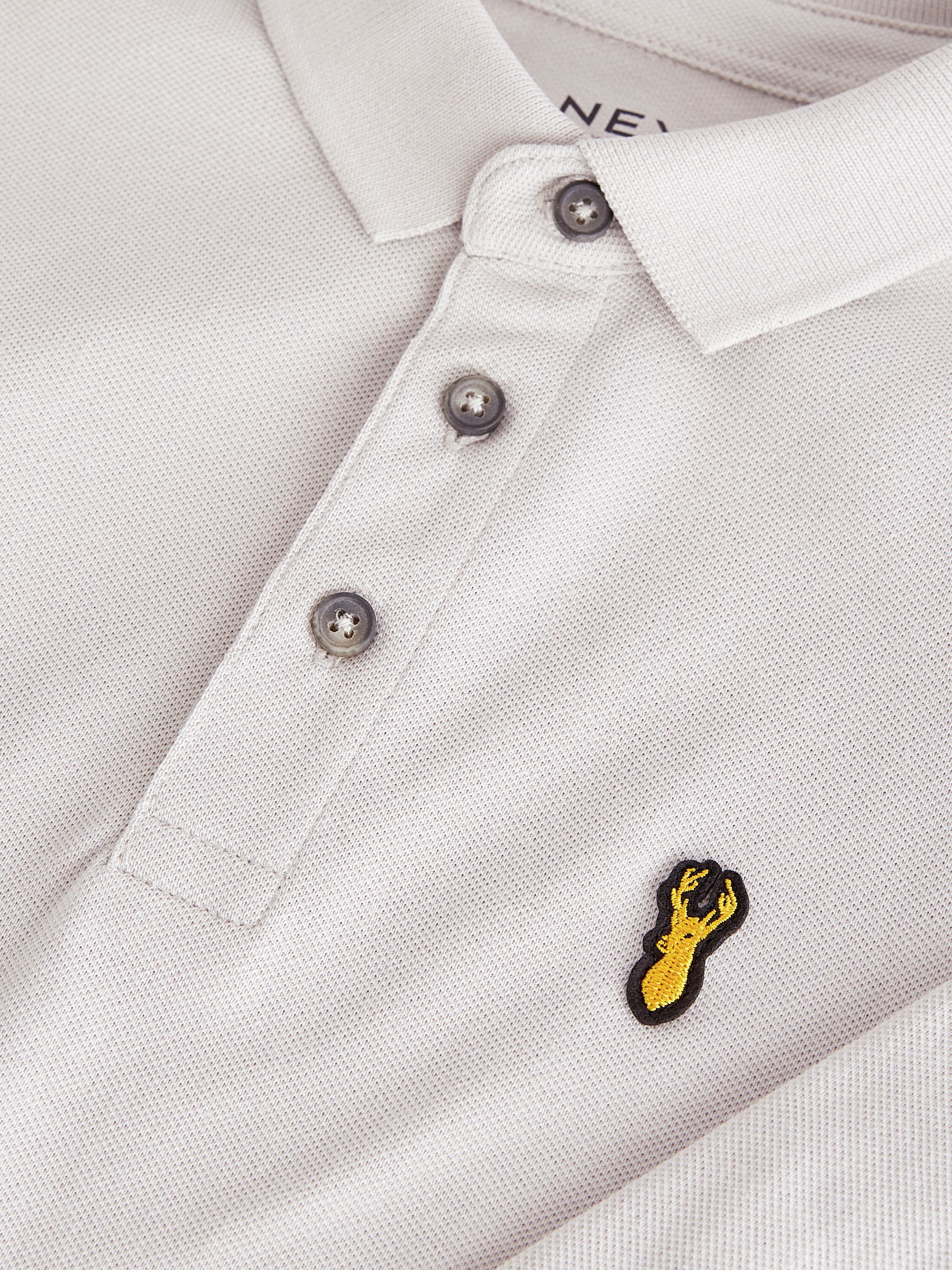 Buy Grey Long Sleeve Polo Shirt (3-16yrs) from Next Australia