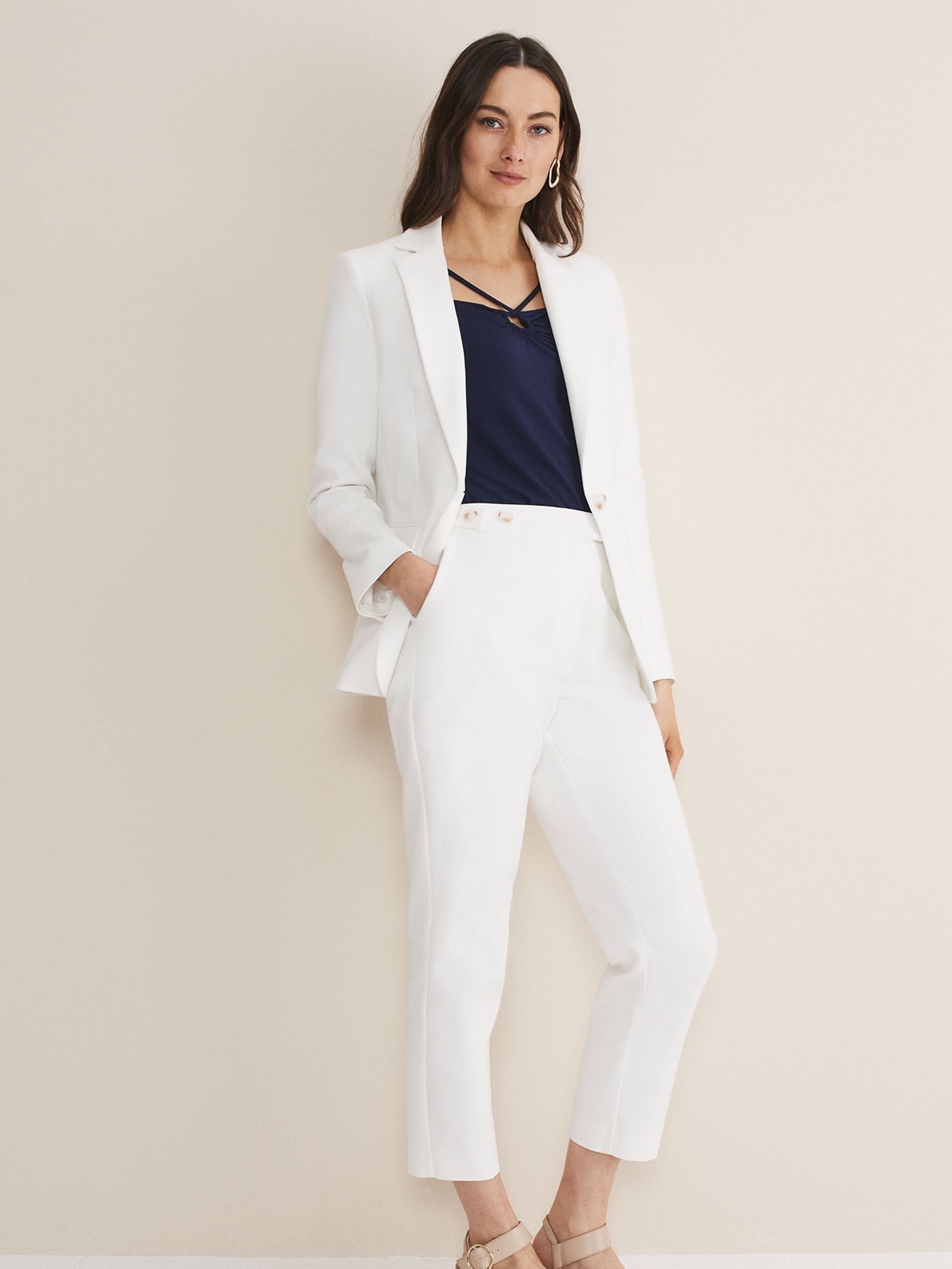 Buy Phase Eight White Ulrica Blazer from the Next UK online shop