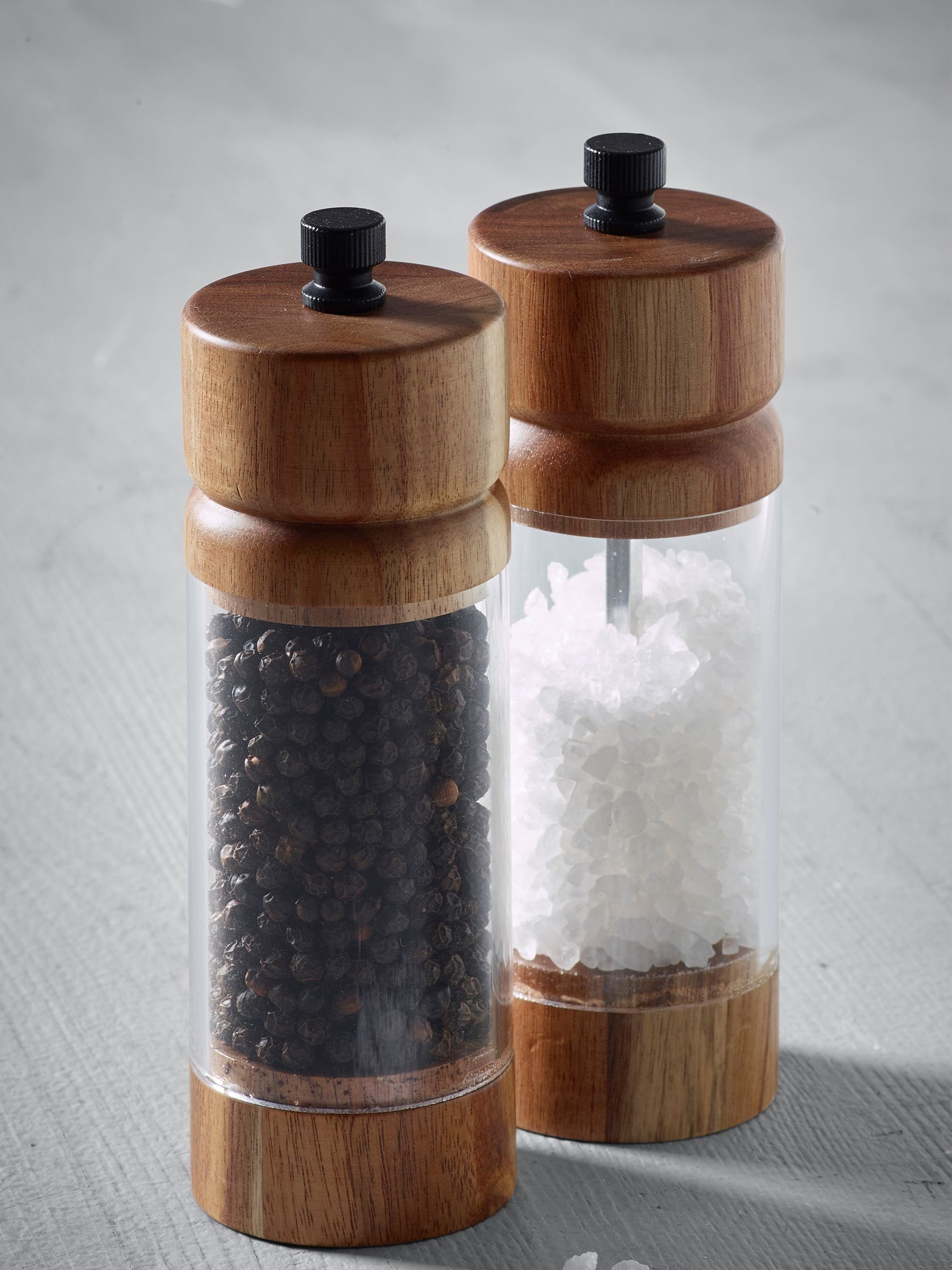Buy Black Bronx Salt and Pepper Filled Grinder Set from the Next UK ...