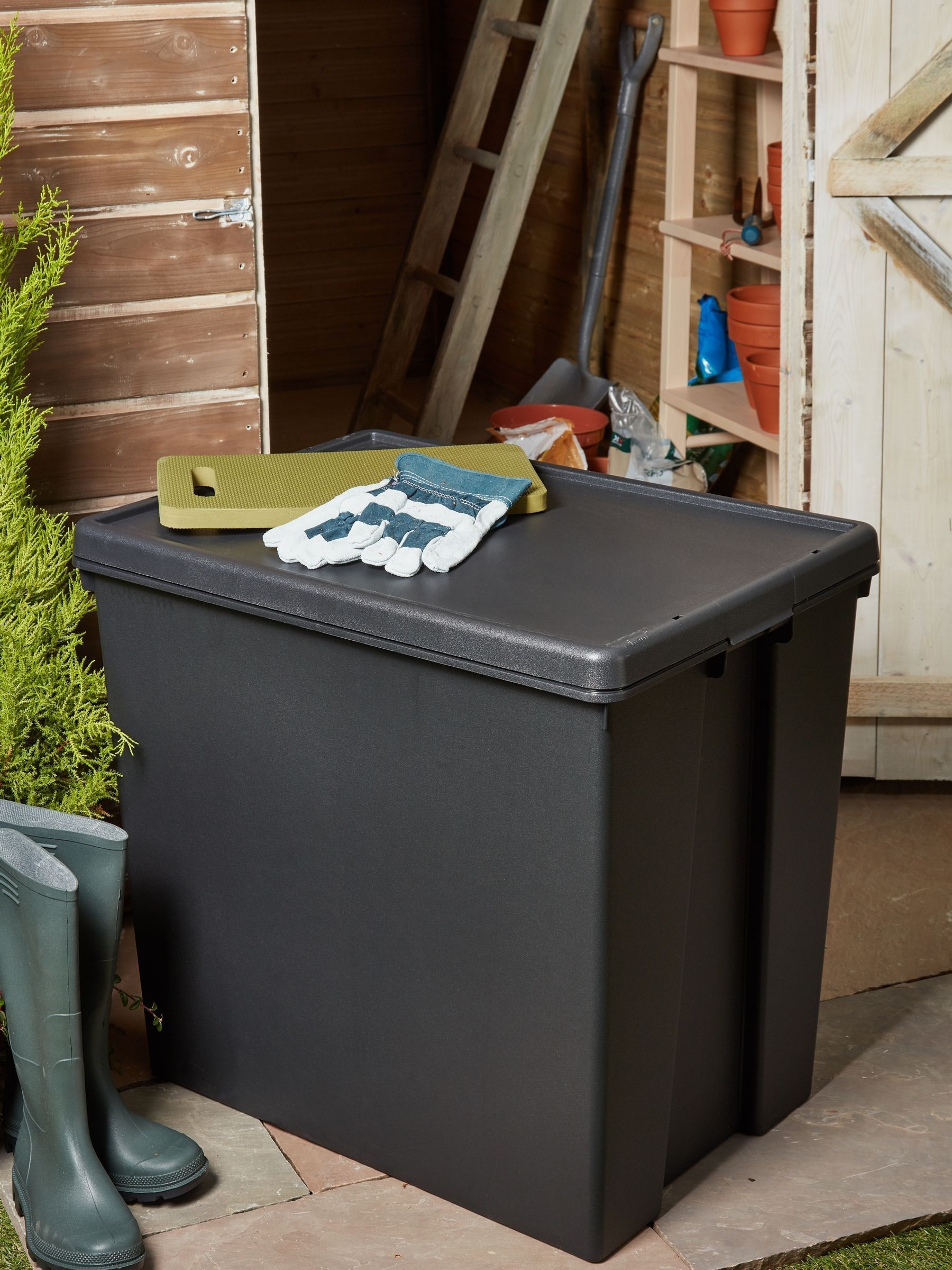Buy Wham Black Bam 154L Heavy Duty Storage Box with Lid from the Next ...