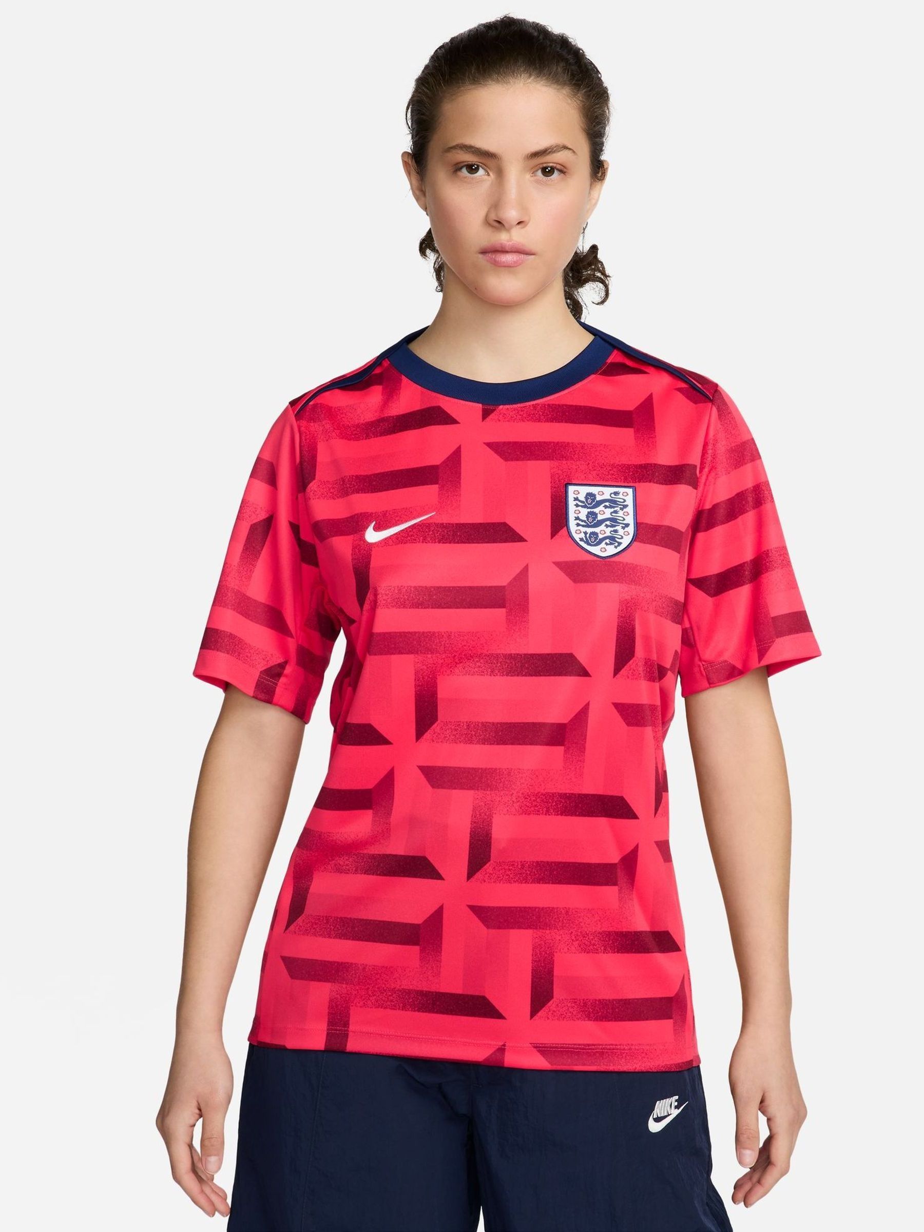 Buy Nike Red Dri-FIT England Academy Pre Match T-Shirt from the Next UK ...